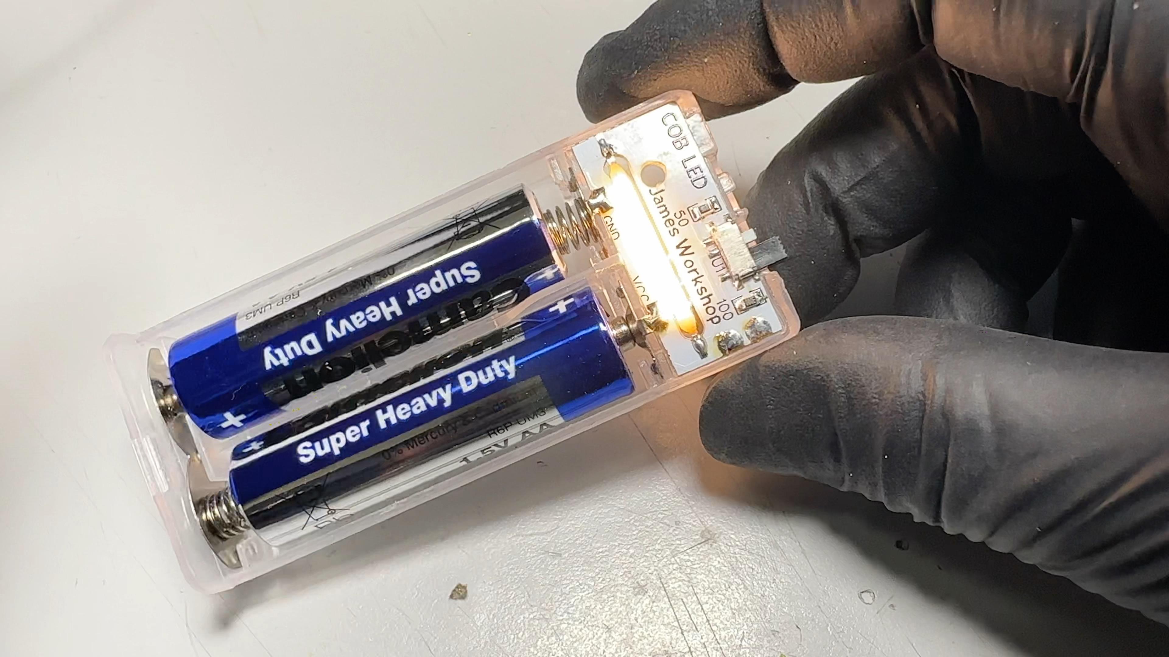 Making a Simple Flashlight With COB LED : 3 Steps - Instructables