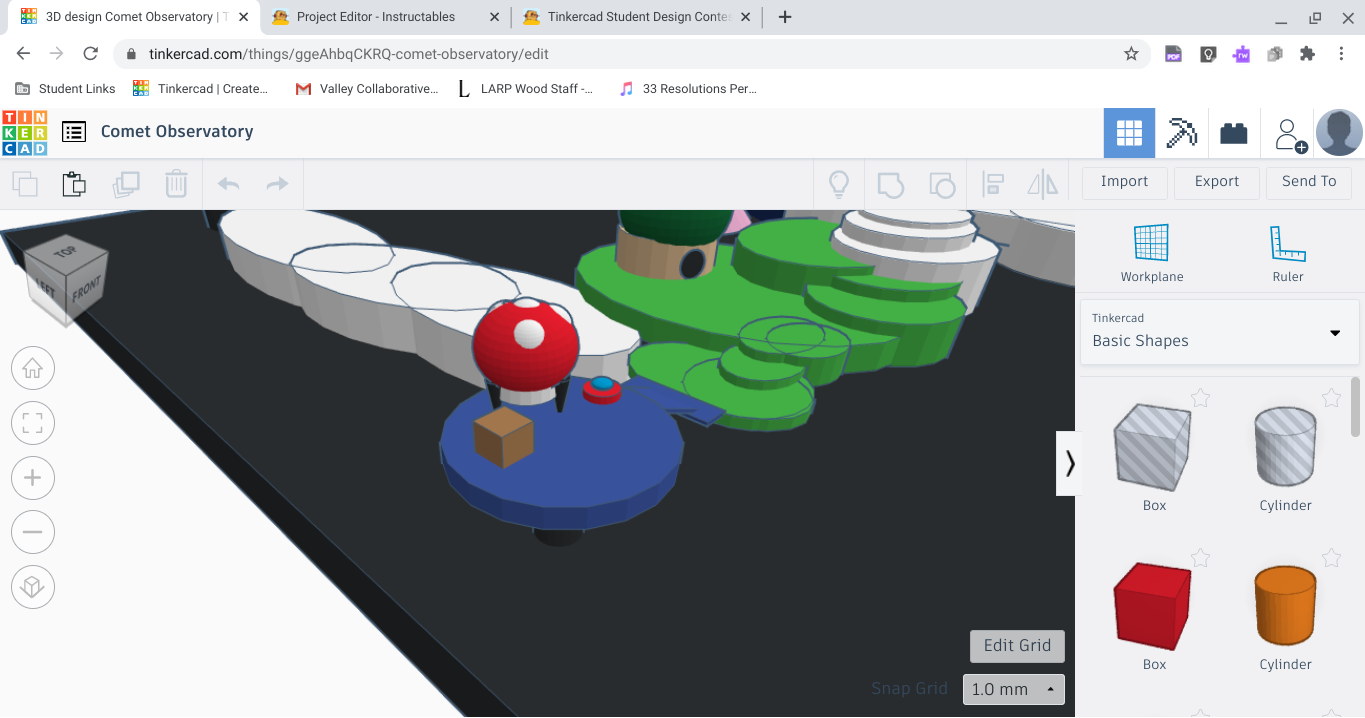 Rosalina's Comet Observatory 3d Model Scene : 8 Steps - Instructables