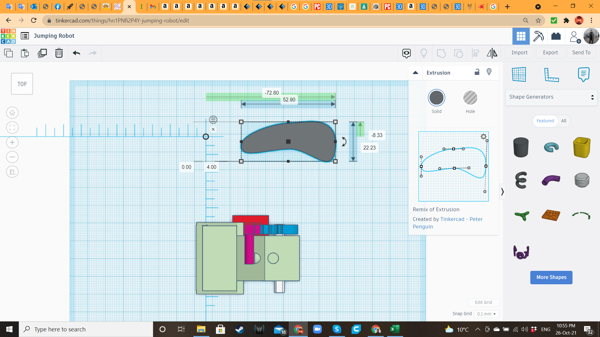 Tinkercad Robotics for School: Gerbil, the Jumping Robot! : 18 Steps ...