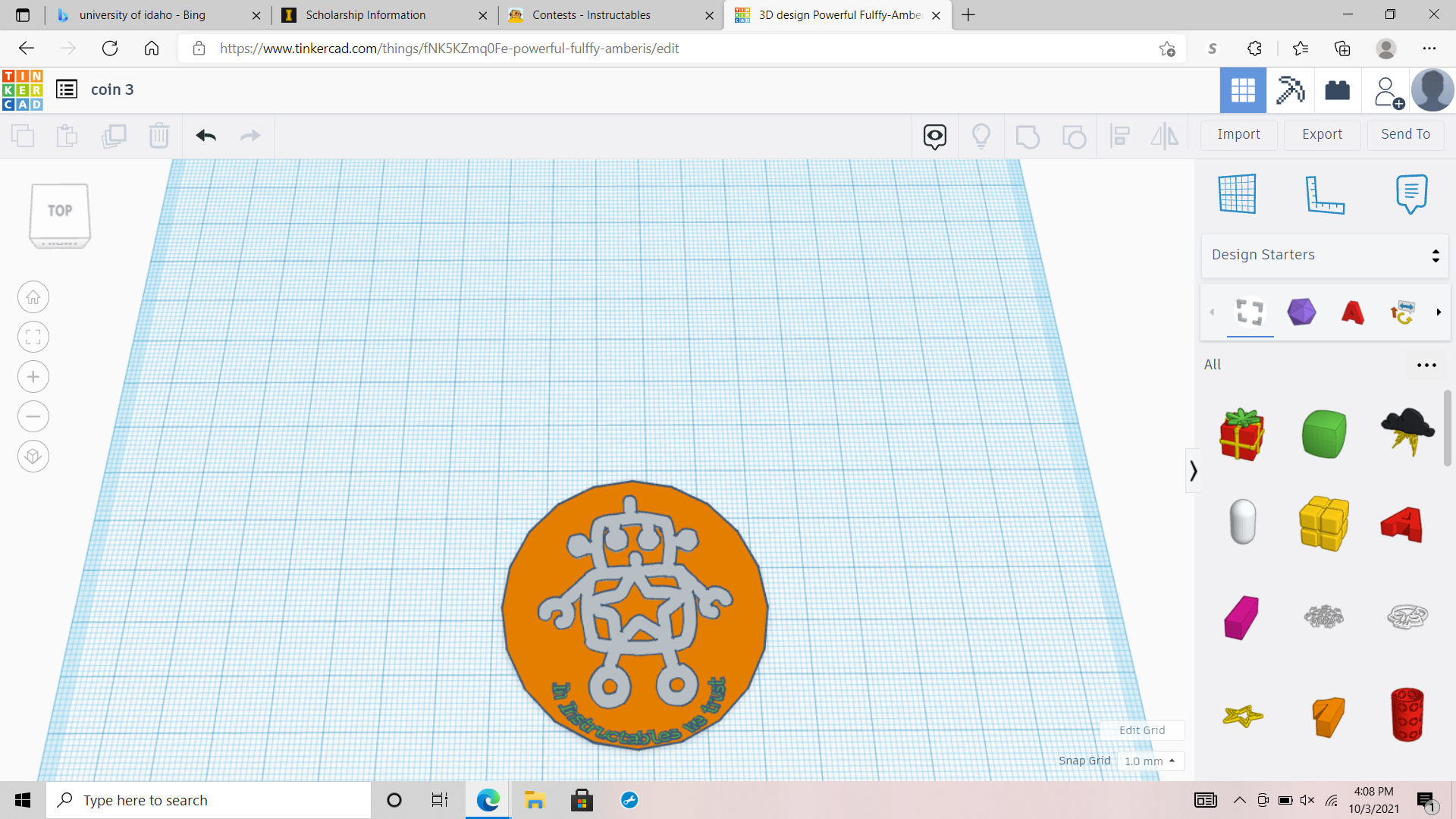 Coins in Tinkercad : 3 Steps - Instructables
