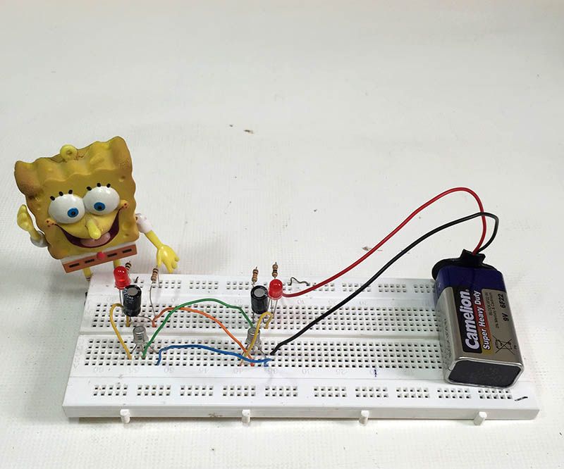 Simple LED Flip-Flop for Beginners : 9 Steps - Instructables