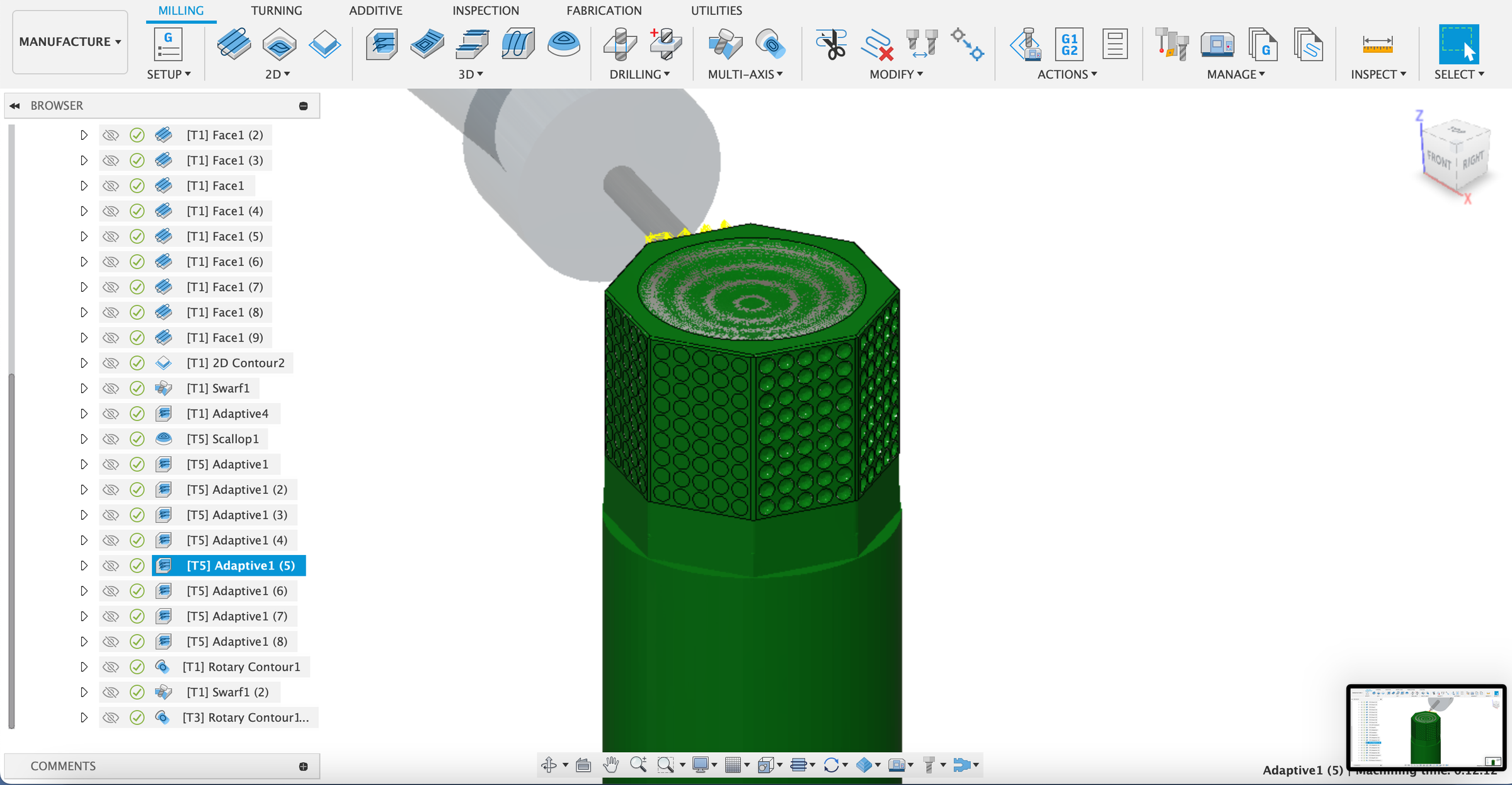 5-Axis CNC Milled Knob Using Fusion 360 Manufacturing : 22 Steps (with ...