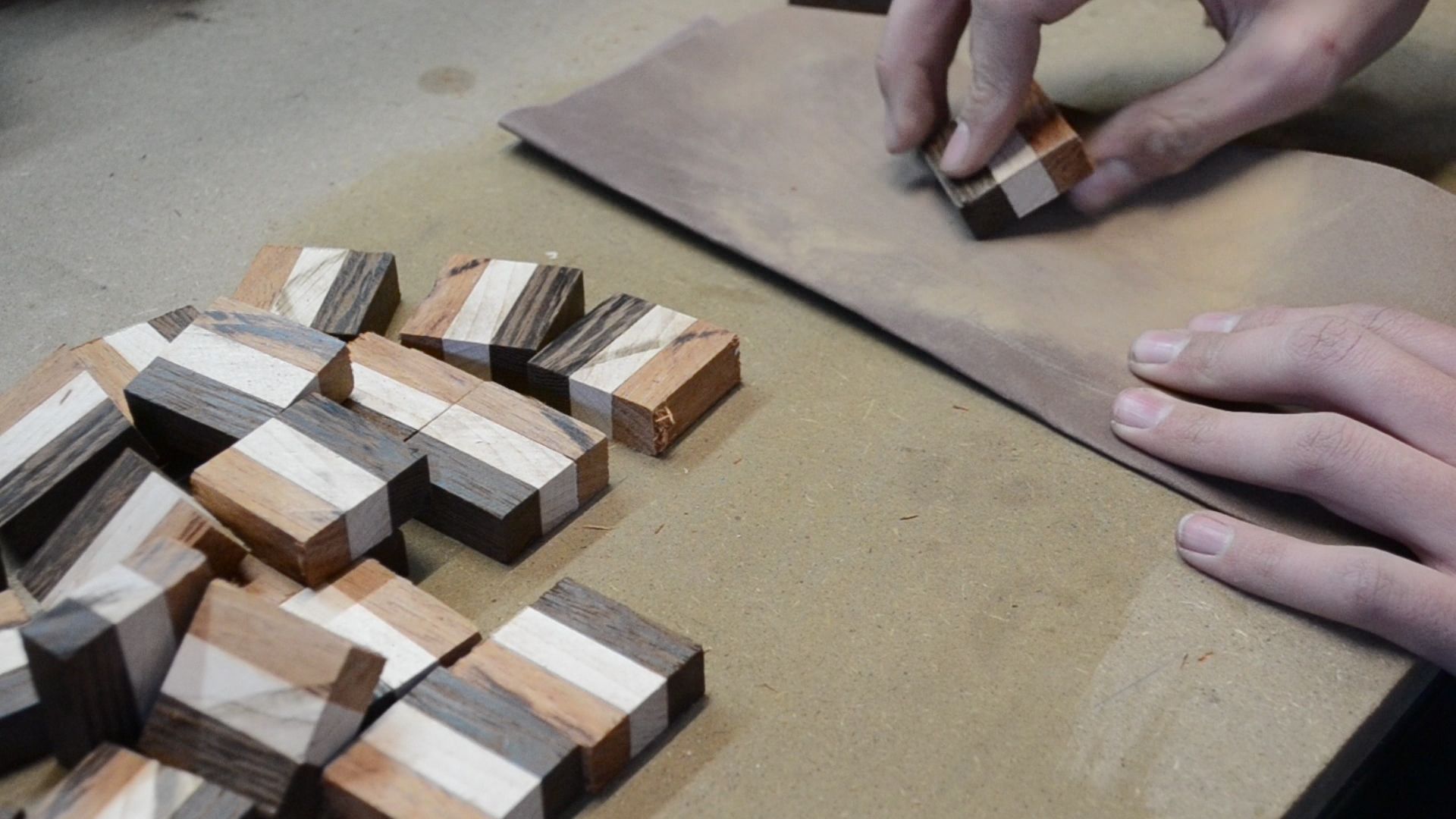 Handcrafted 100-piece Segmented Cutting Board! : 13 Steps (with ...