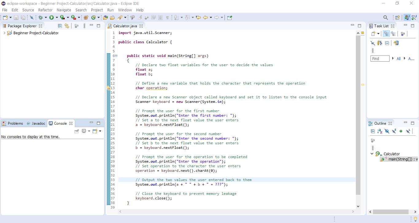 Simple Java Calculator Intro : 9 Steps - Instructables