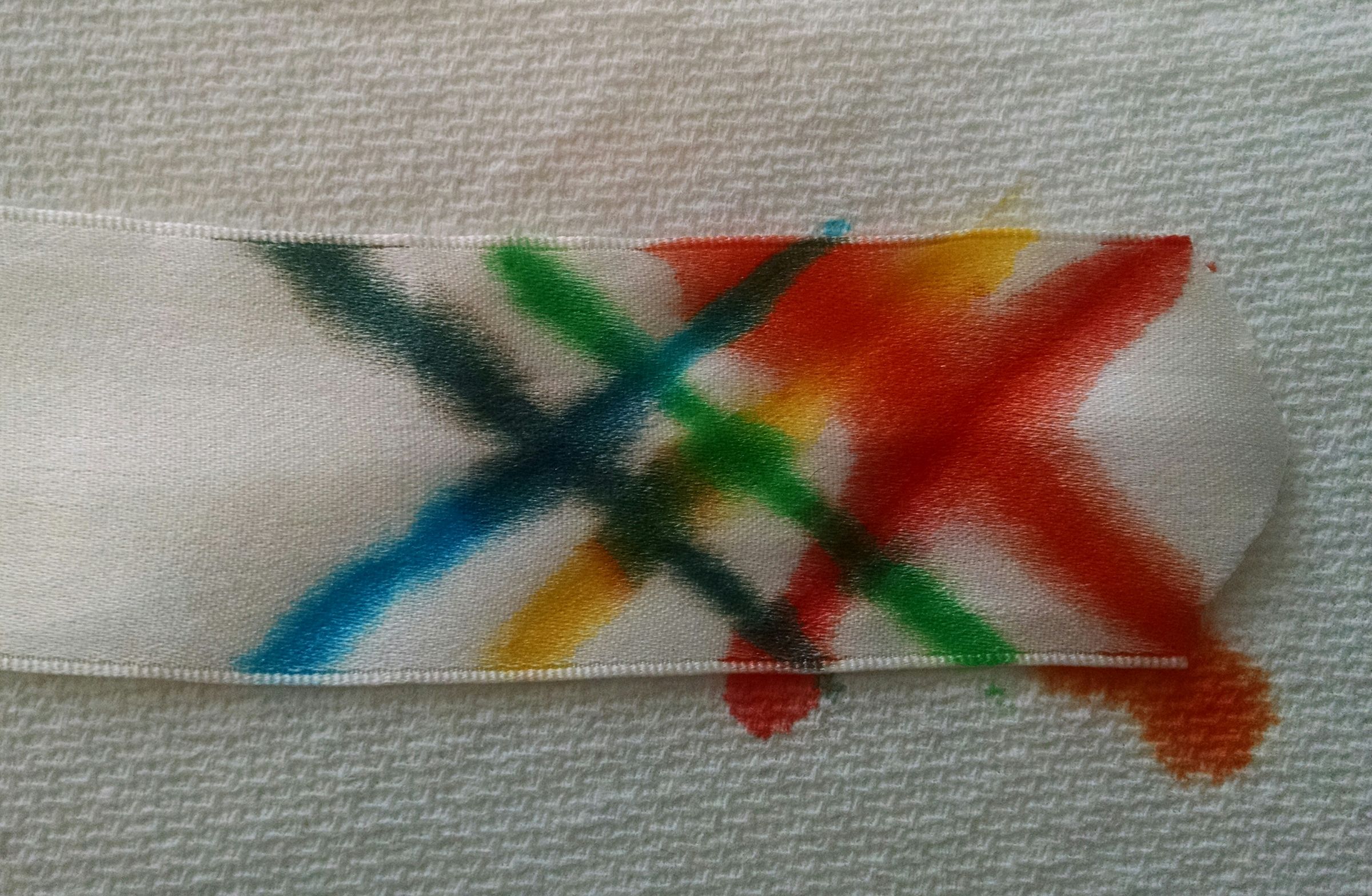 Rainbow Hand Painted Silk Ribbon : 6 Steps - Instructables