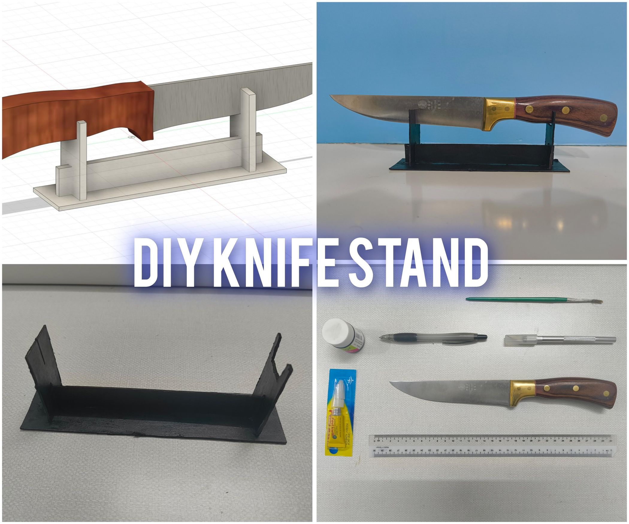 DIY CARDBOARD KNIFE STAND : 7 Steps (with Pictures) - Instructables