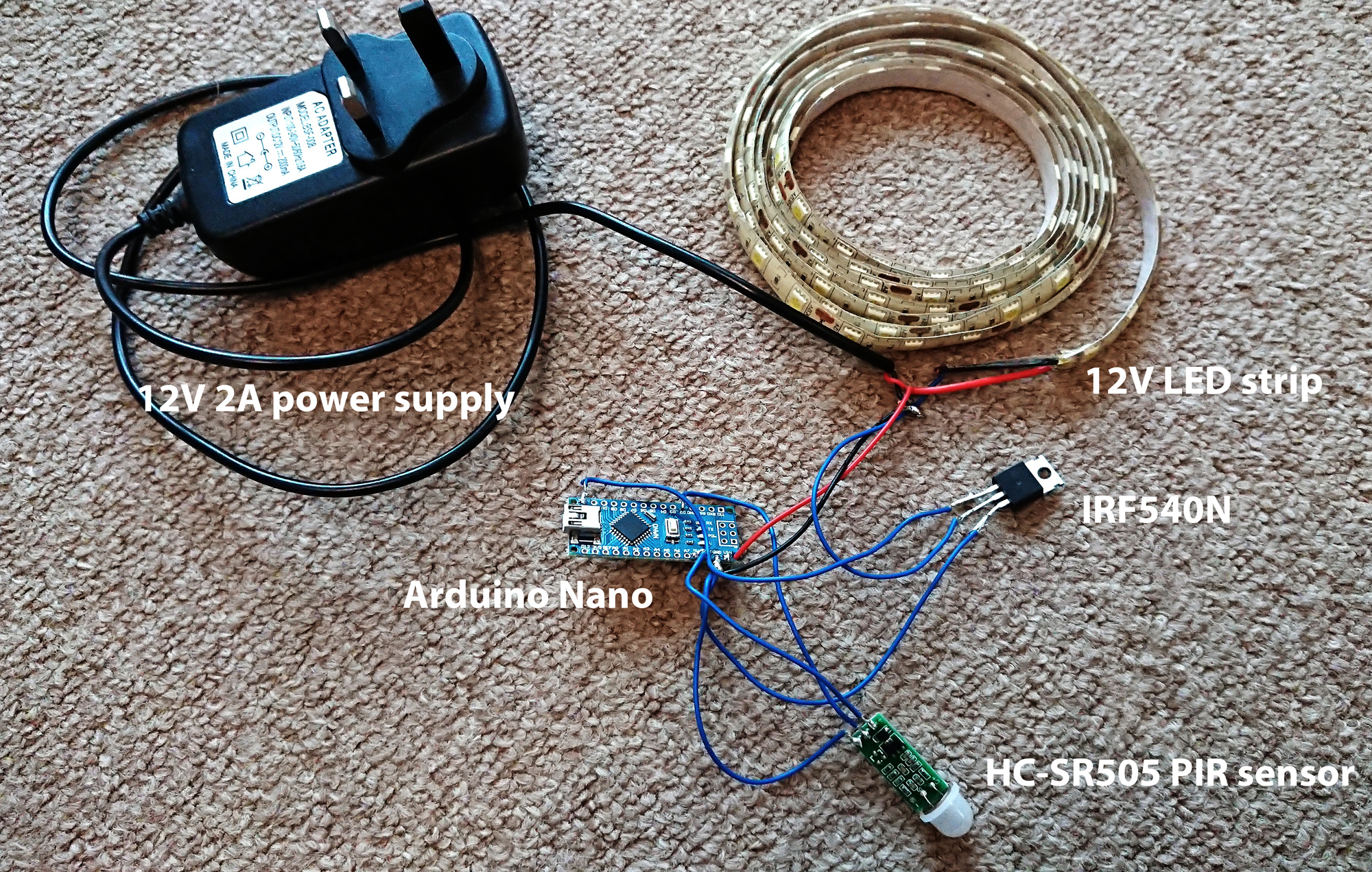 Motion Triggered LED Mirror Back Light : 4 Steps (with Pictures ...