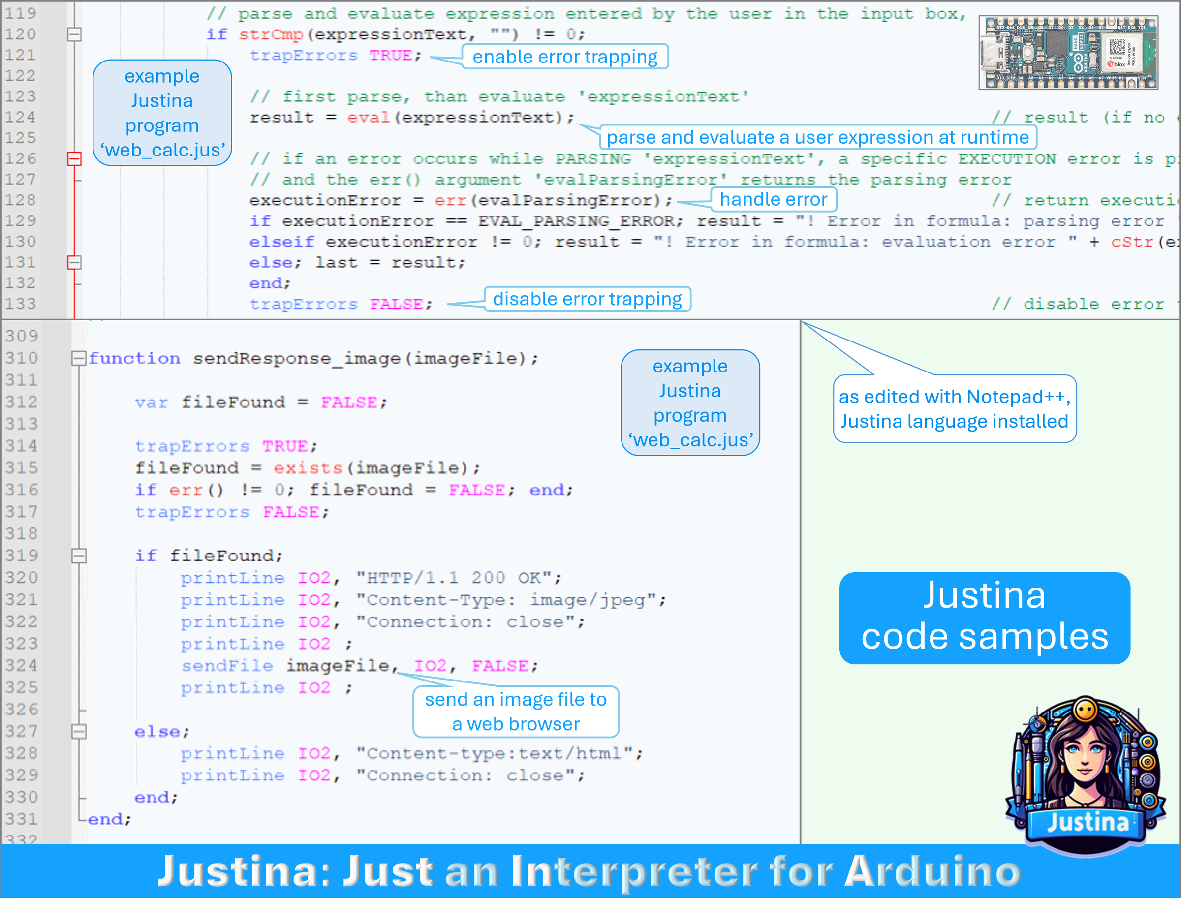 Introducing Justina: 'Just an Interpreter for Arduino' : 8 Steps (with ...