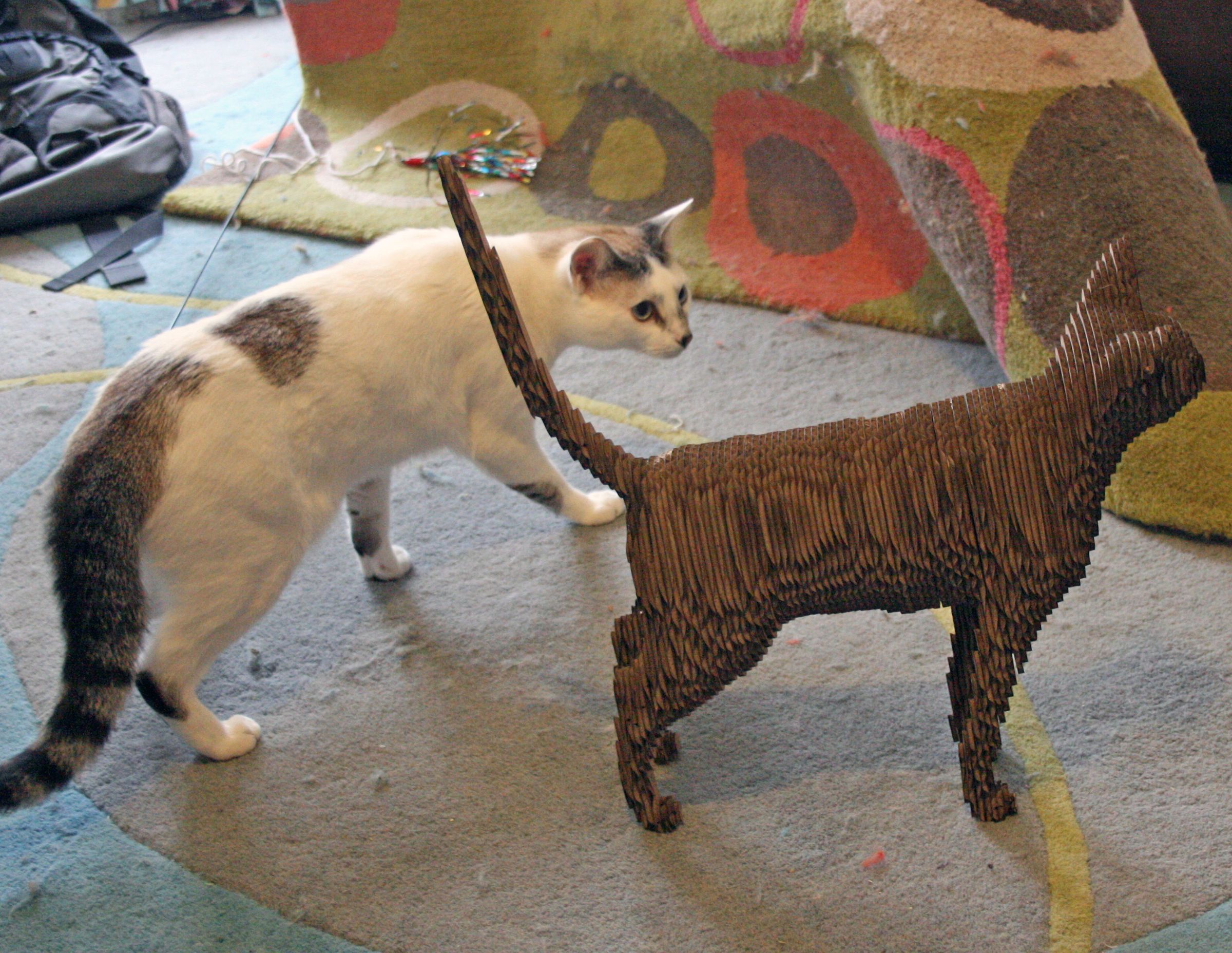 Life Size Cardboard Cat : 3 Steps (with Pictures) - Instructables