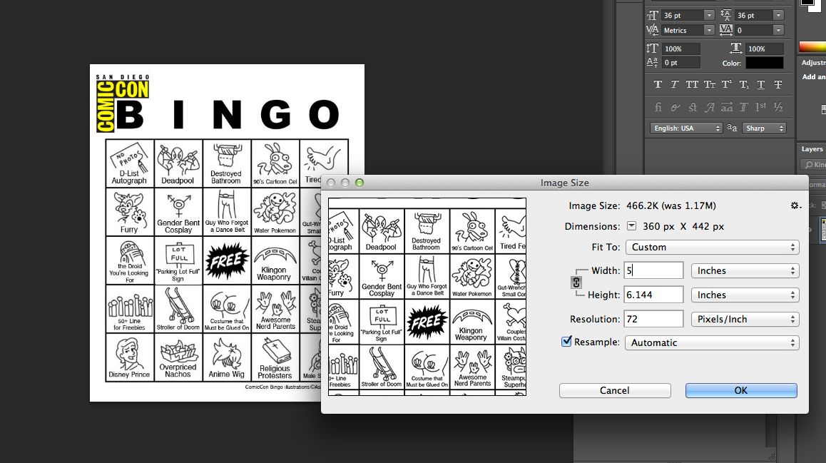 Comic Con Bingo : 5 Steps (with Pictures) - Instructables