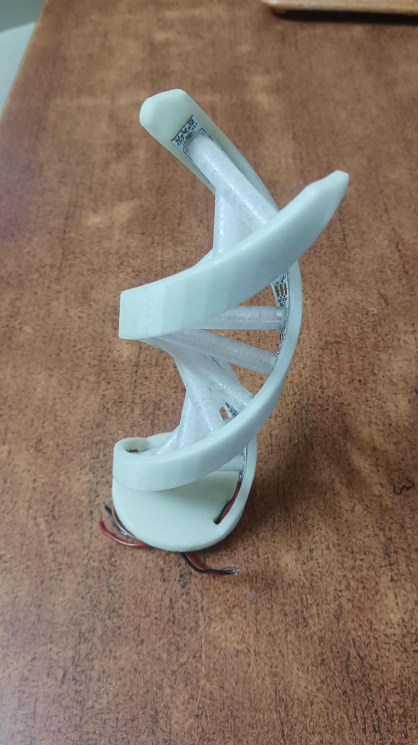 DNA Helix Lamp - Arduino Powered WS2812B LED Strip 3D Printed Fancy ...