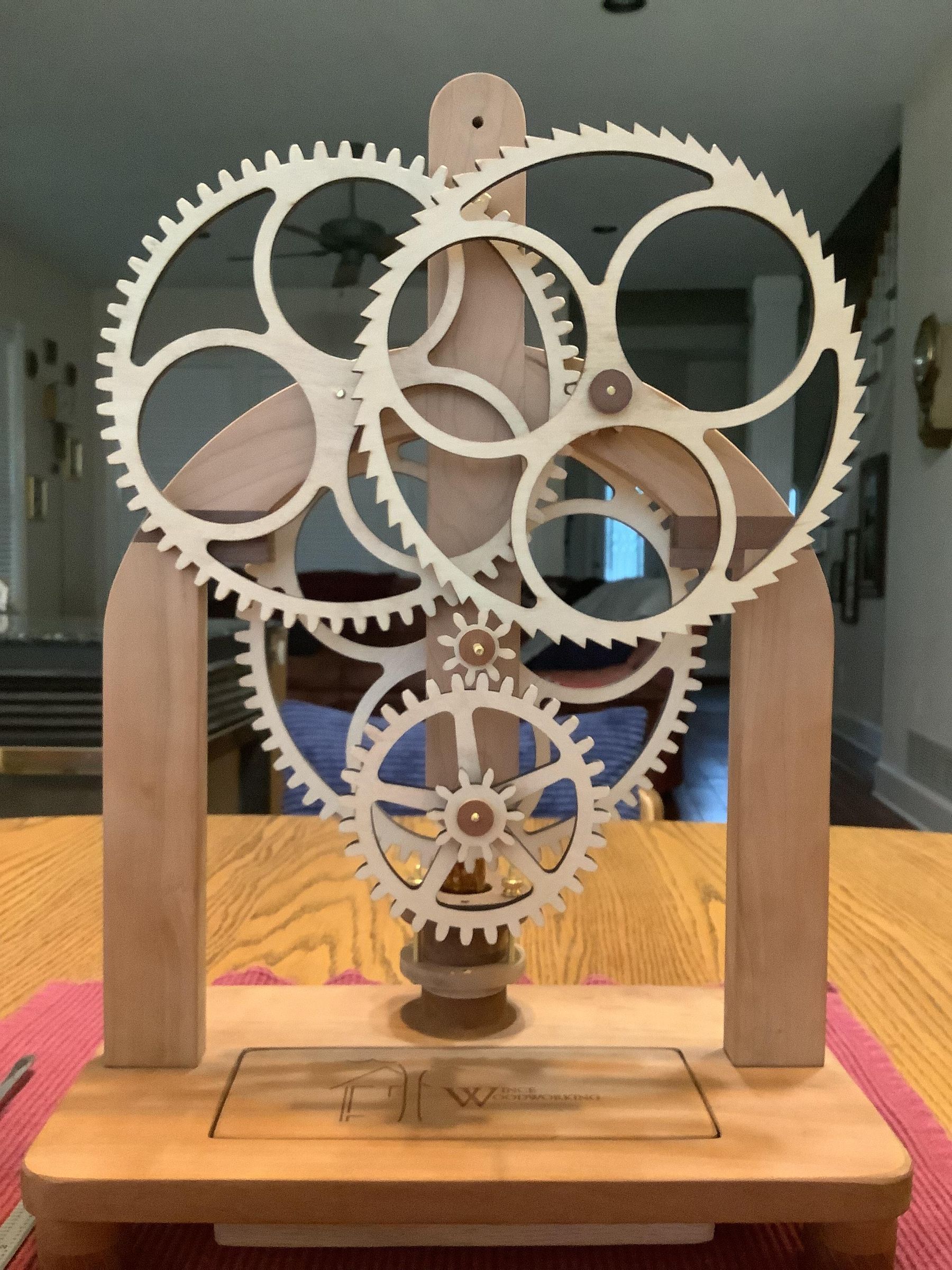 Eclipse - an Electromagnetically Impulsed Wooden Gear Clock - DXF Files ...