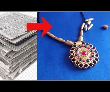 Newspaper Necklace Jewellery : 10 Steps - Instructables