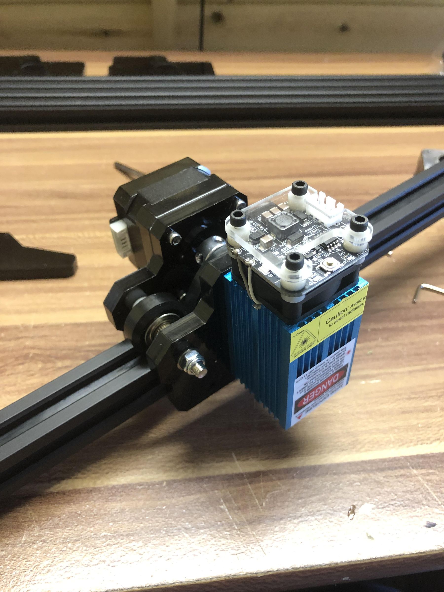 El Cheapo 50cmx 40cm 500mW Laser Build and Modifications : 4 Steps ...