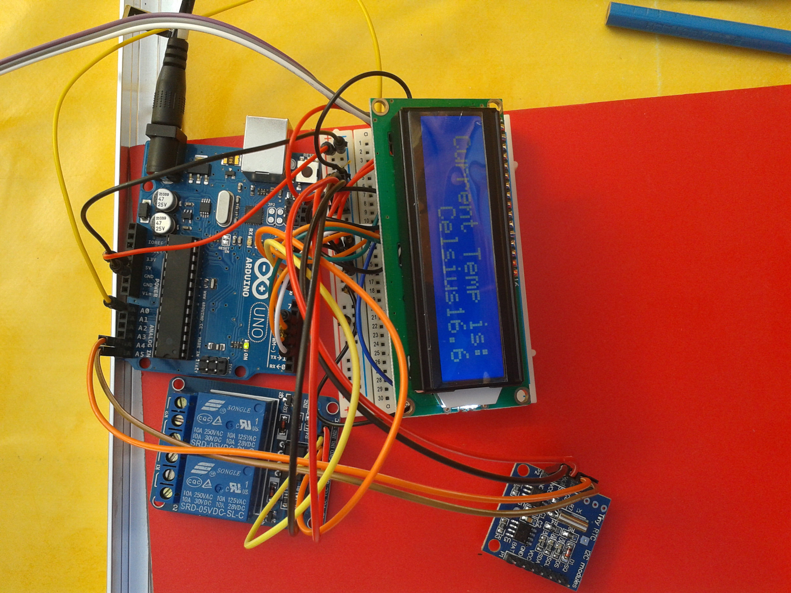 Arduino LCD Thermometer / Temperature Control With TMP36GZ Temp Sensor ...