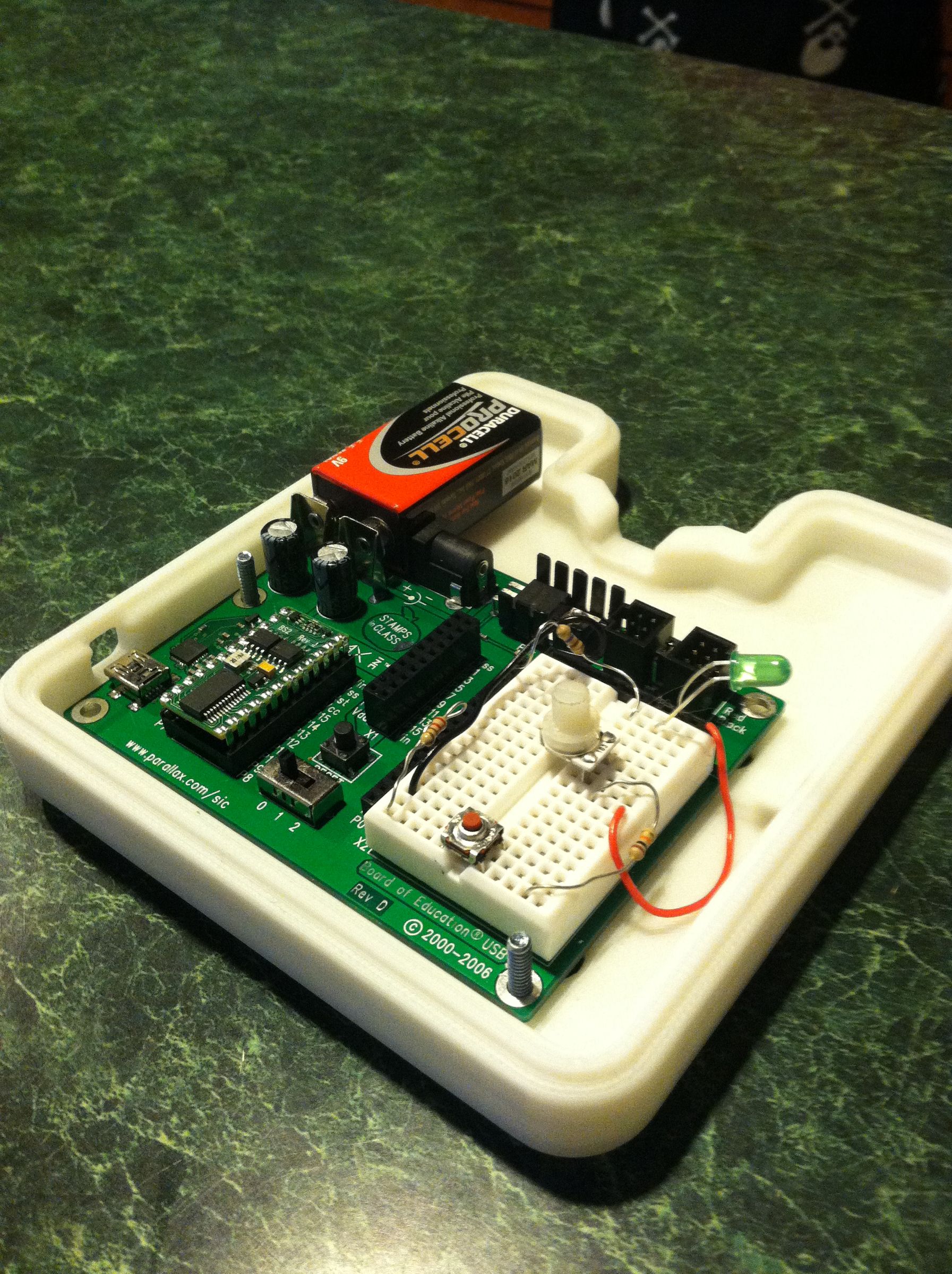 3D Modeled Controller for Basic Stamp Board of Education - Instructables