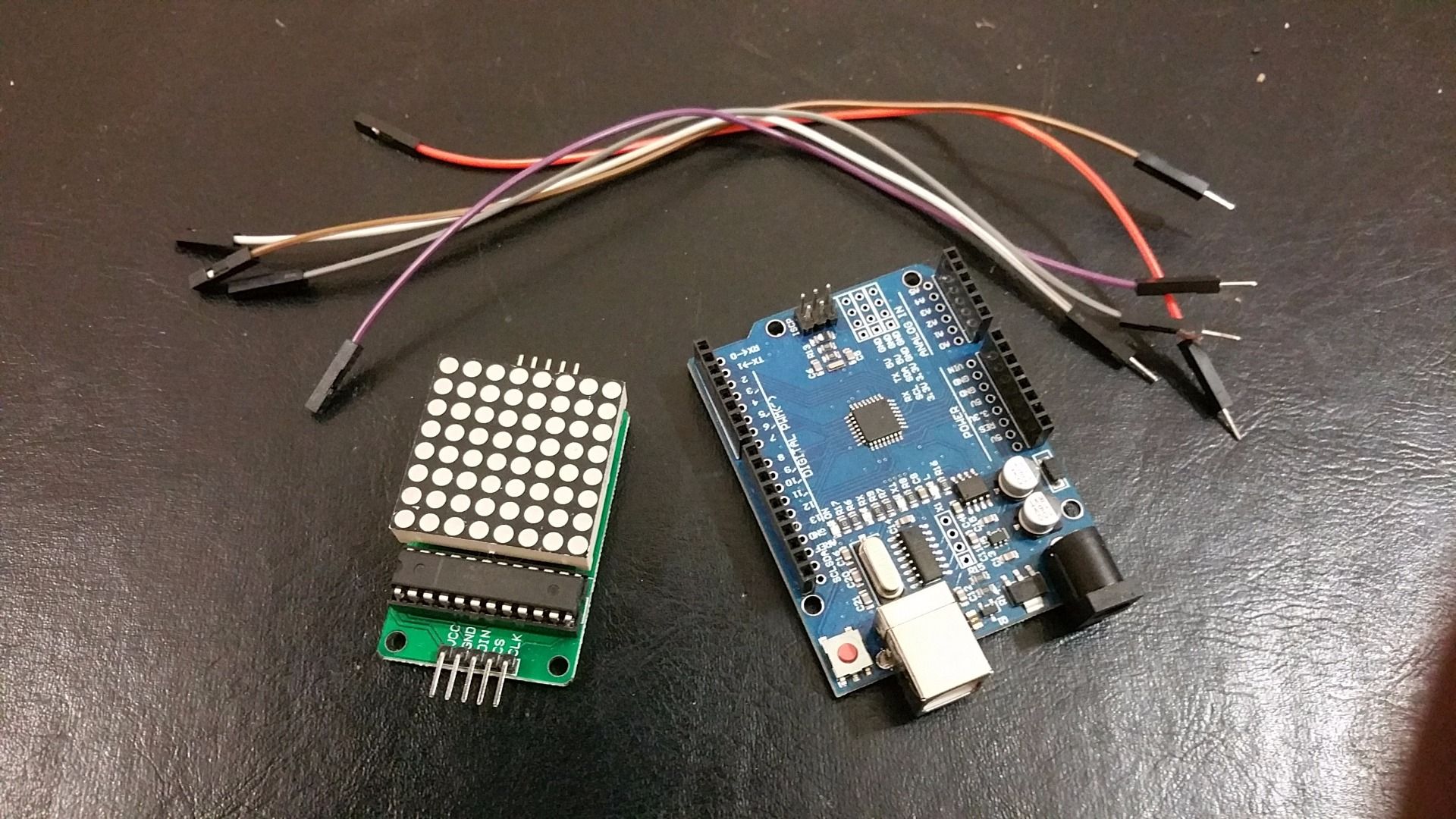 8x8 Red Dot Matrix With Arduino : 4 Steps - Instructables