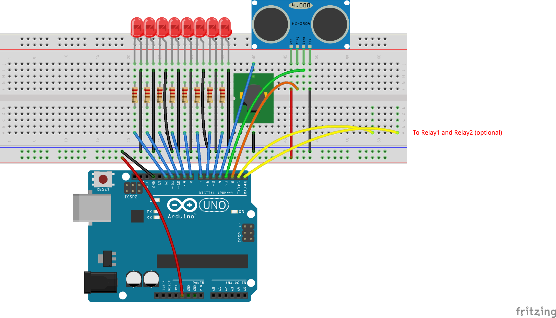 Distance Detector With Buzzer and LED Meter. : 3 Steps - Instructables