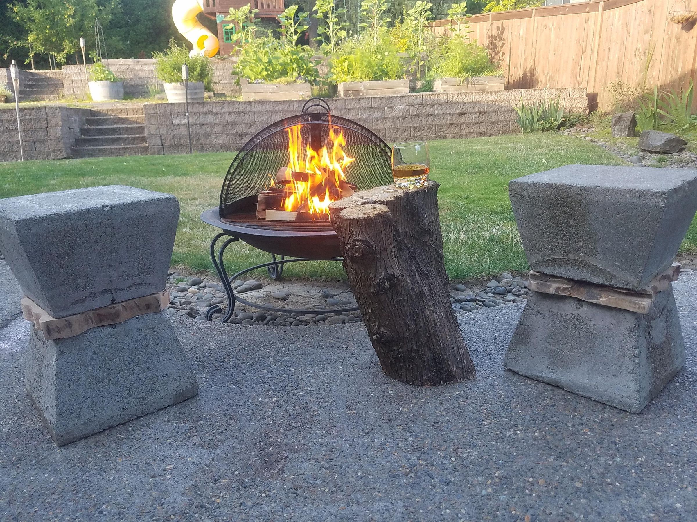 Live Edge Concrete Block Seat : 5 Steps (with Pictures) - Instructables