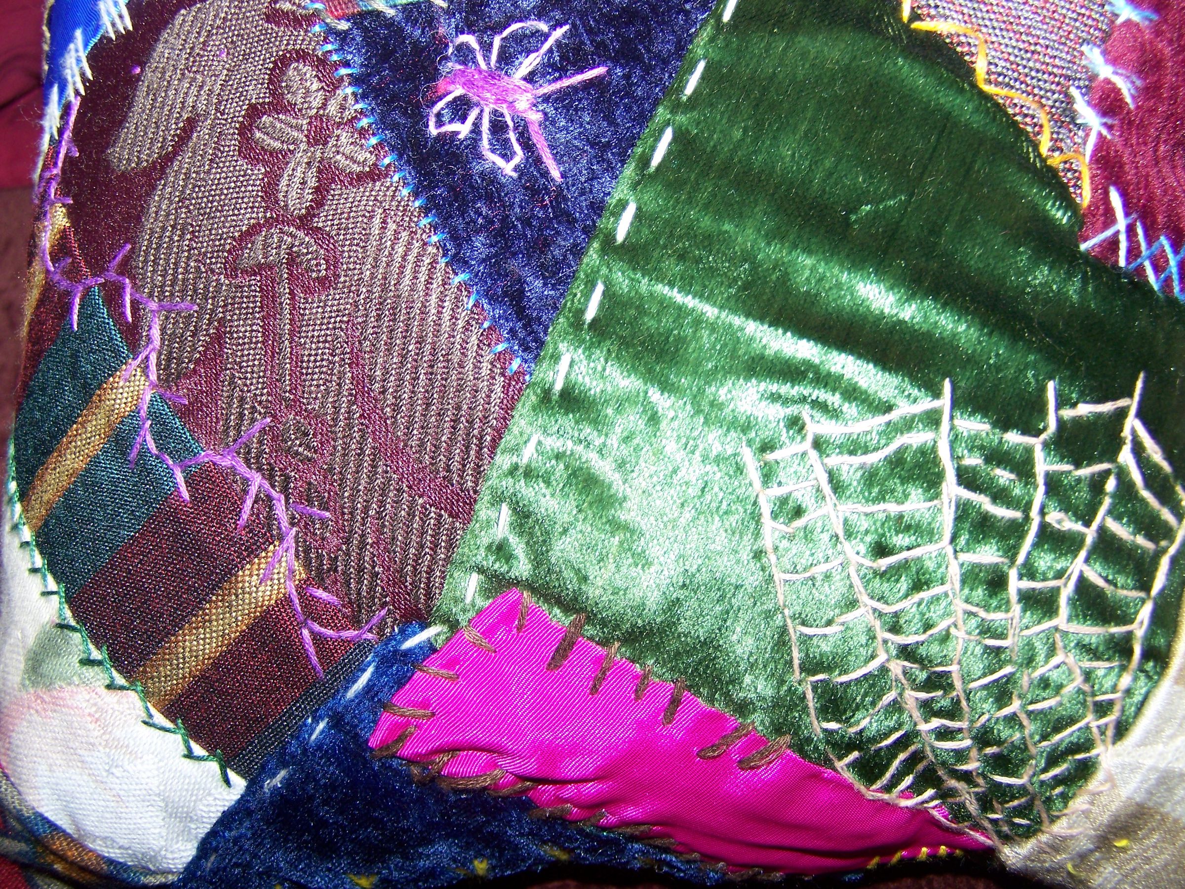 Hand Embroidered Crazy Quilt Pillows - Instructables