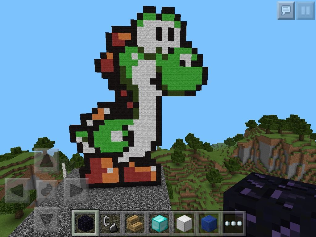Minecraft Yoshi Pixel Art