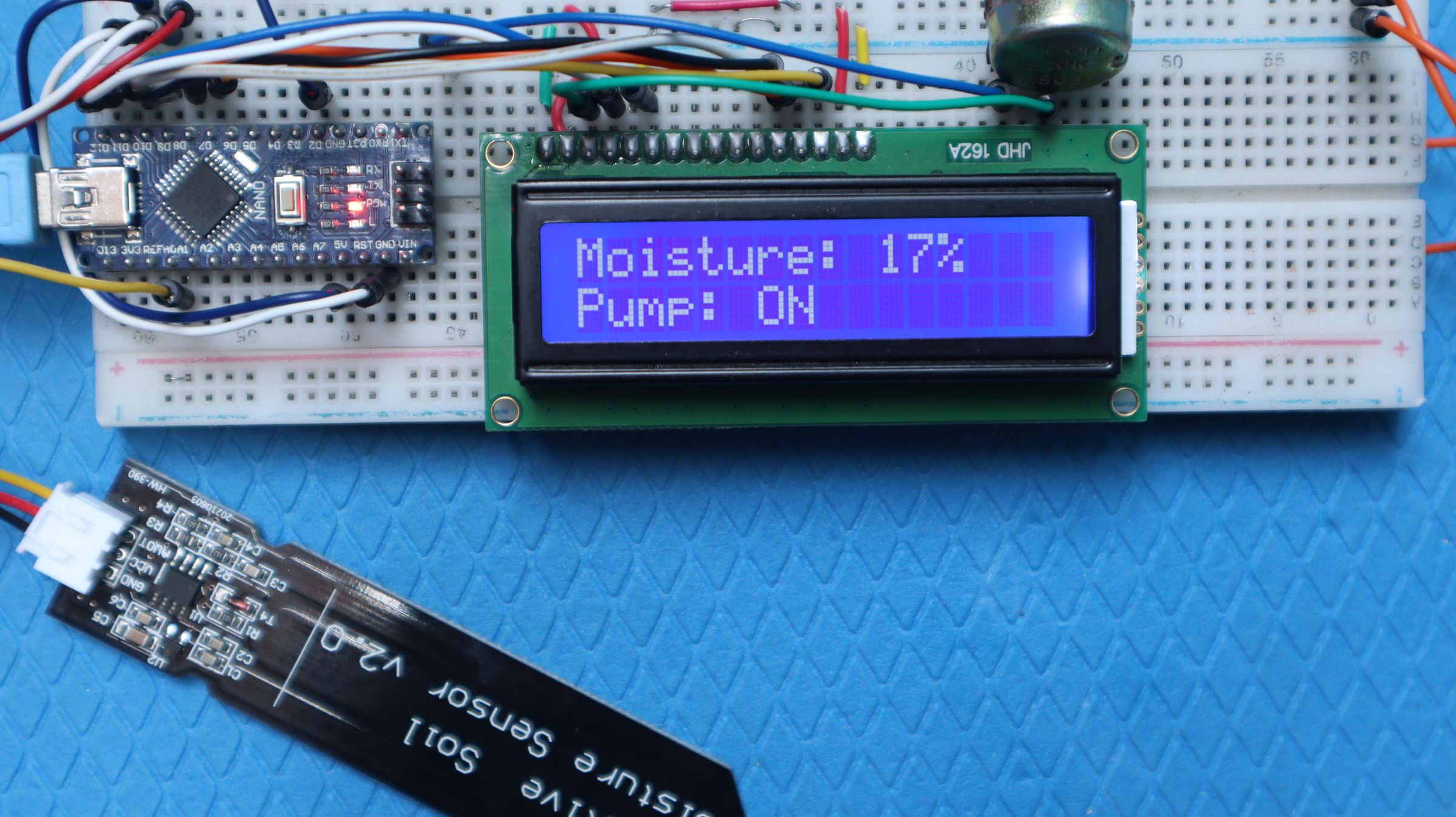 Automatic Plant Watering System Using Soil Moisture Sensor &amp; Arduino ...