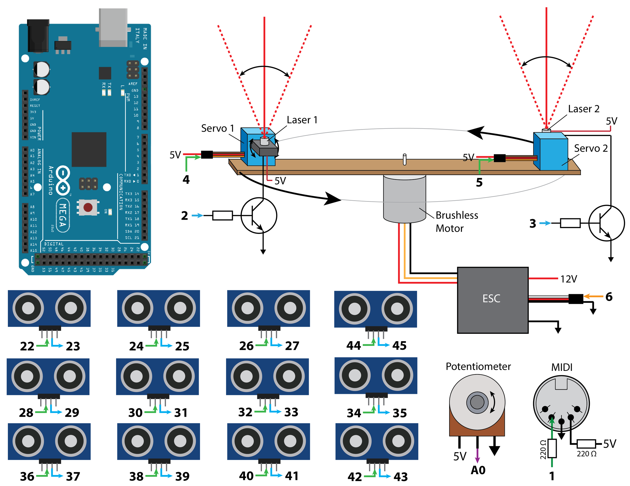Interactive Laser Sheet Generator With Arduino : 11 Steps (with ...