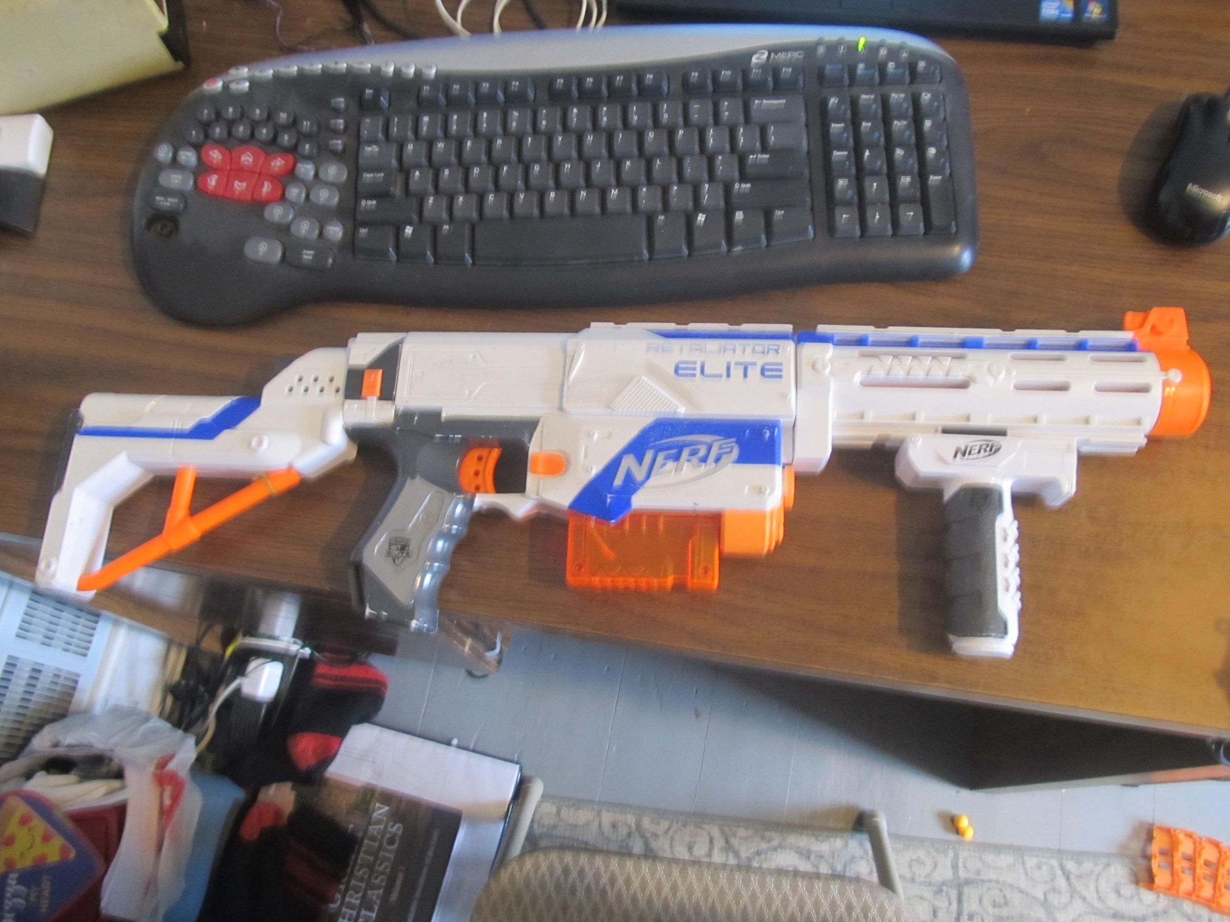 Nerf Retaliator Mod: Air Restrictor Removal and Barrel Extension : 8 ...