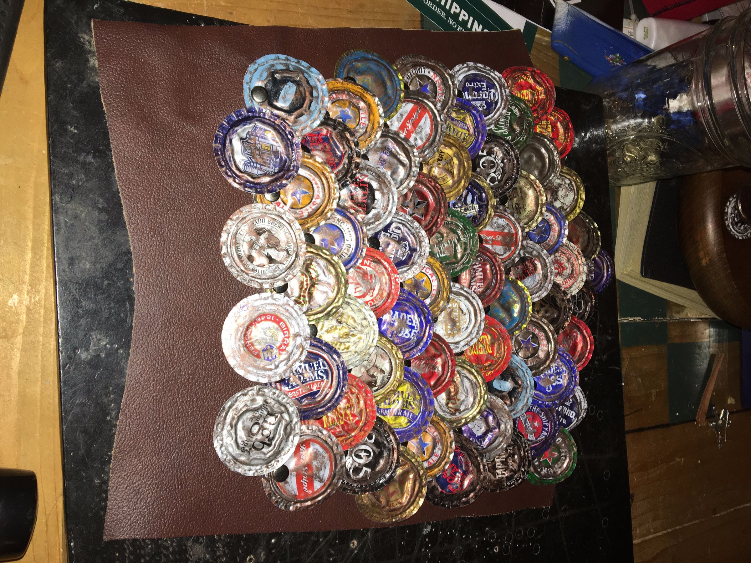 Bottle Cap Armored Bracer for Zombie Protection : 11 Steps (with ...