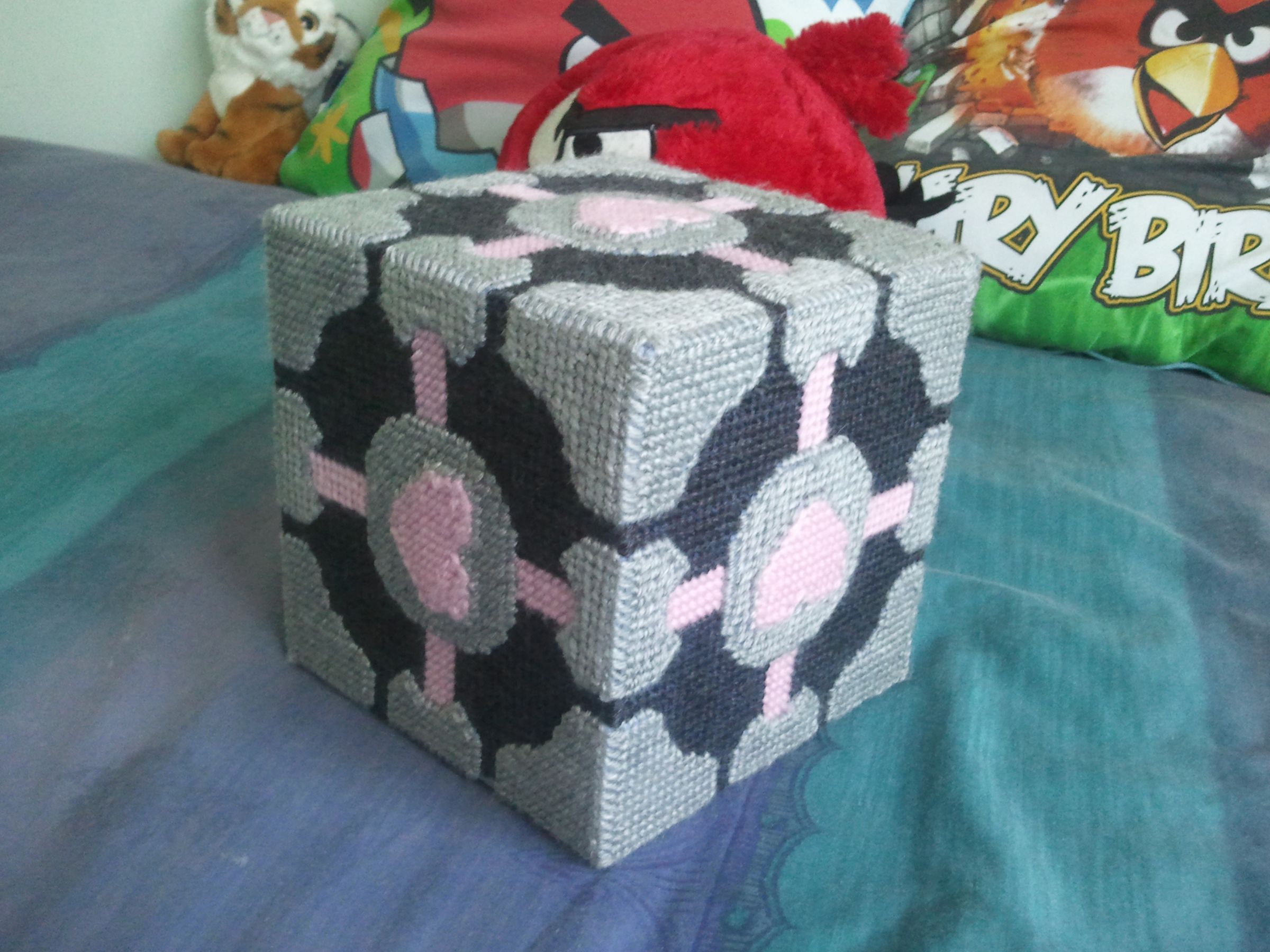 How to Make a Weighted Companion Cube! : 14 Steps (with Pictures ...