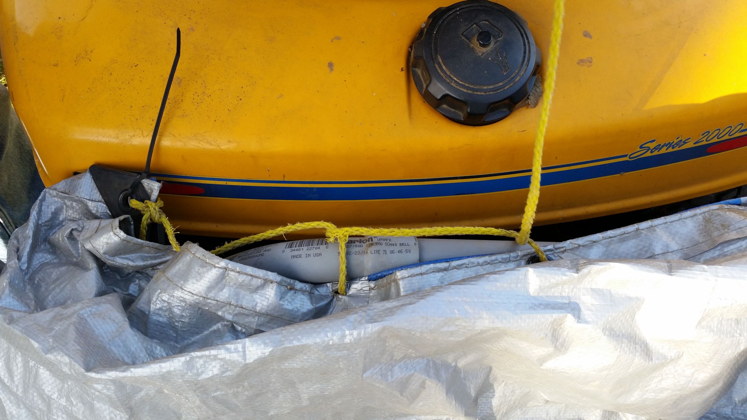 Tarp Leaf Bagging System : 5 Steps (with Pictures) - Instructables