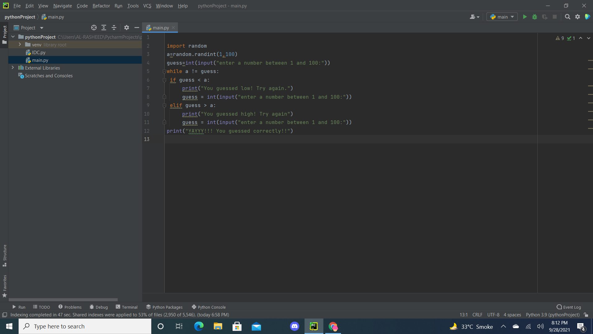 Simple Python Number Guessing Game : 11 Steps - Instructables