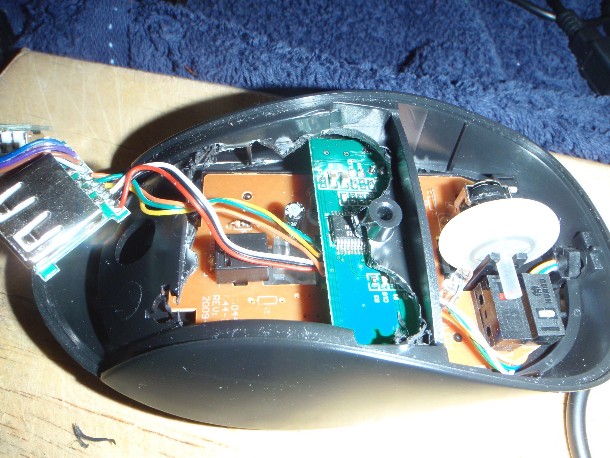 Mouse With USB Port (optional Internal Drive) : 6 Steps (with Pictures ...