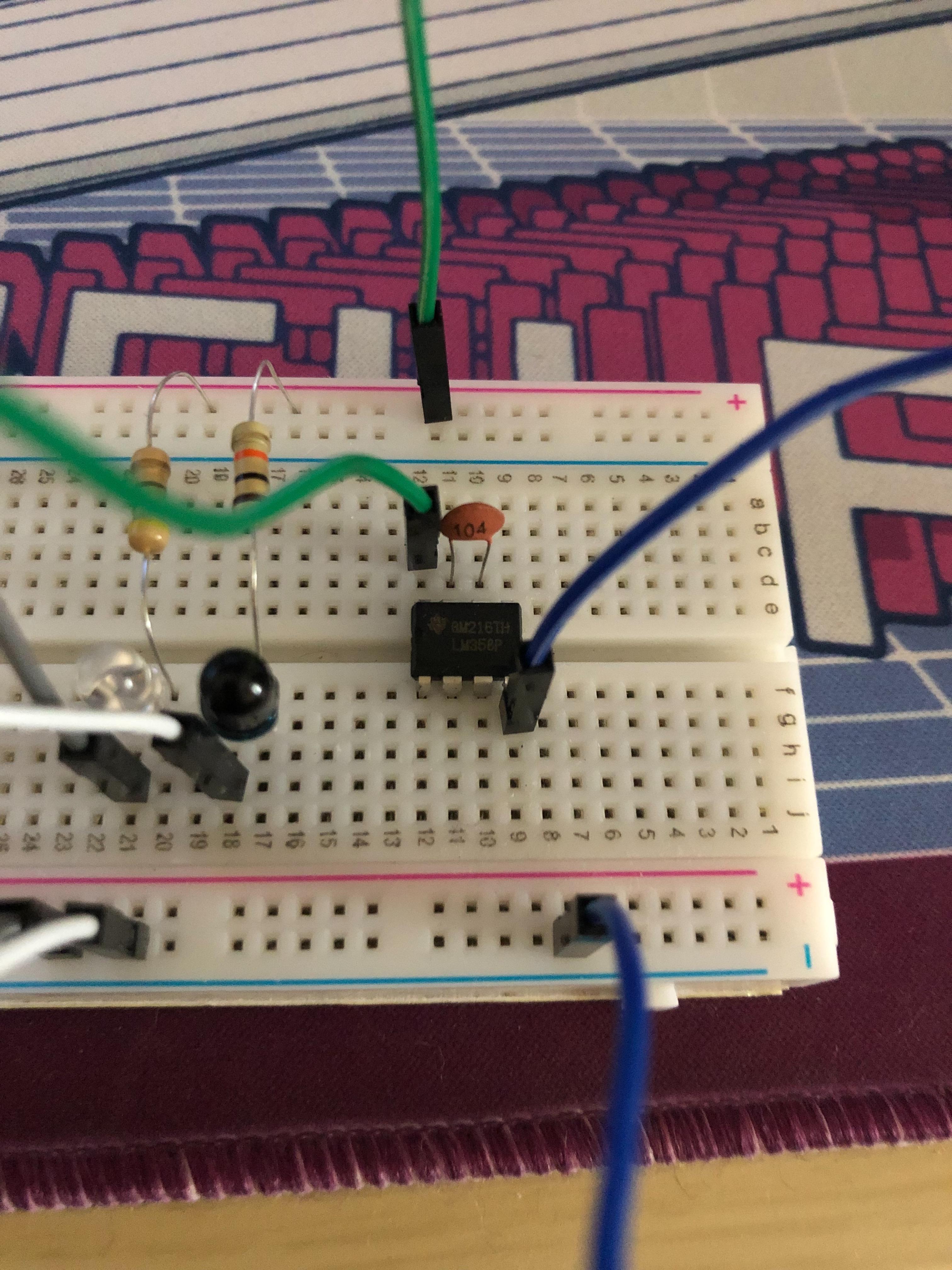Heartbeat Sensor LM358P (op-amp Project) : 5 Steps - Instructables