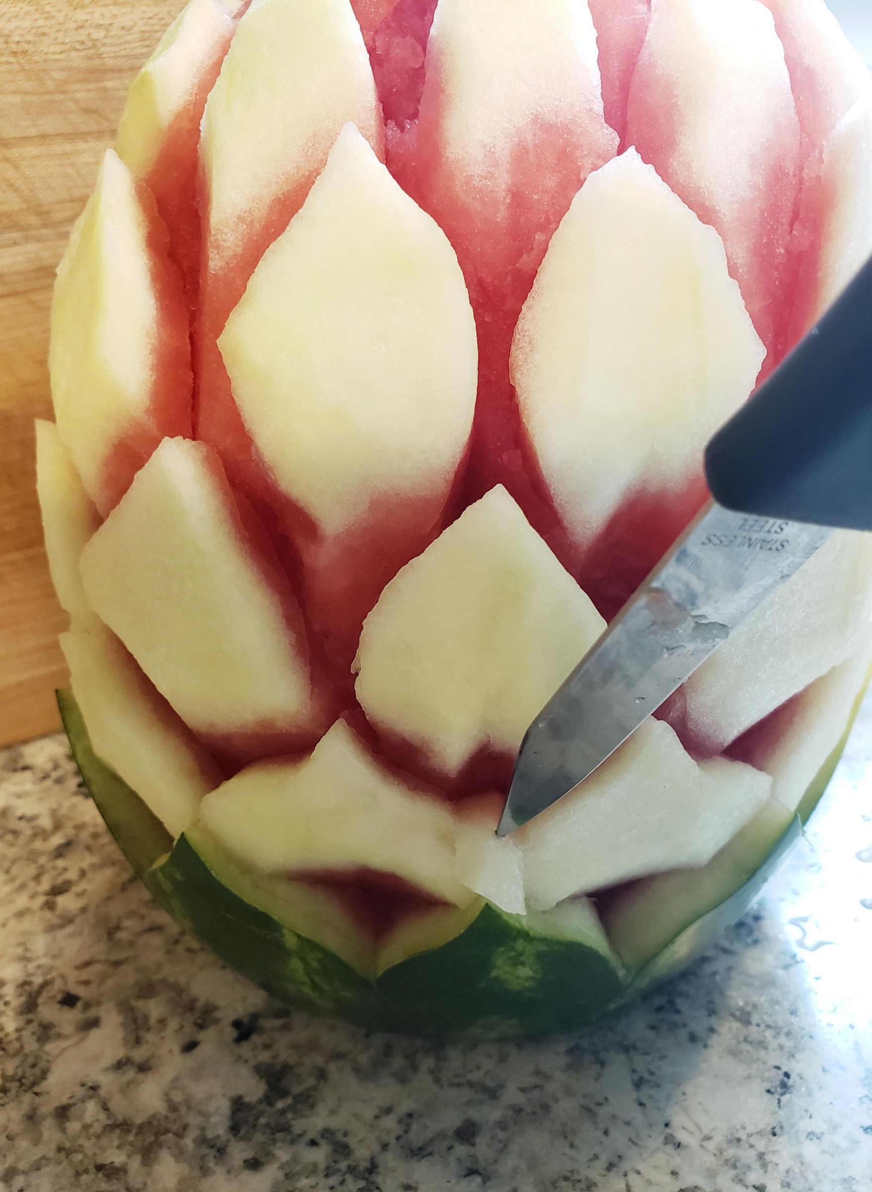 Watermelon Lotus Flower Carving! : 17 Steps (with Pictures) - Instructables