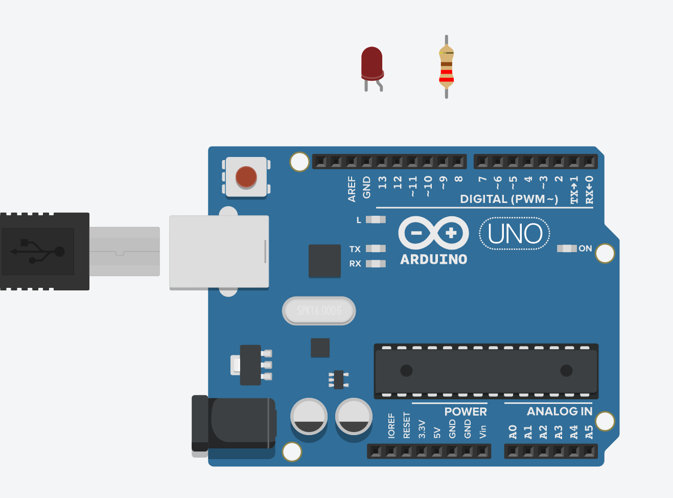 Blink (Parpadeo) De Led Con Arduino En Circuits : 4 Steps - Instructables
