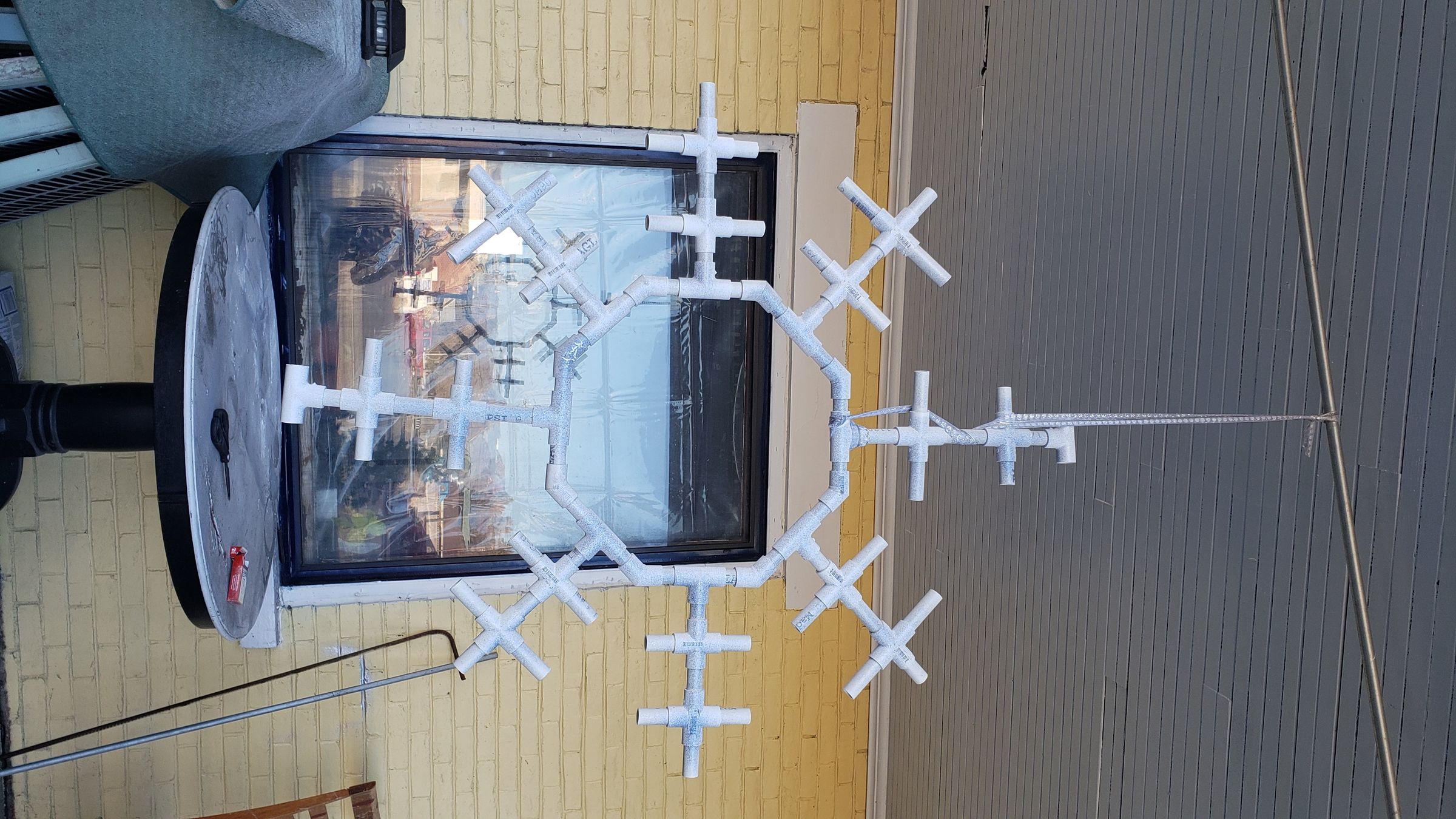 DIY Plastic PVC Giant Snowflake : 3 Steps - Instructables