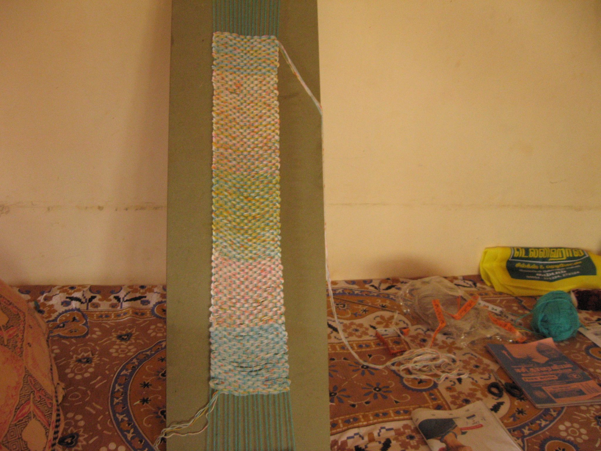 How to Make a Long Loom Board for Weaving Scarf : 4 Steps (with ...