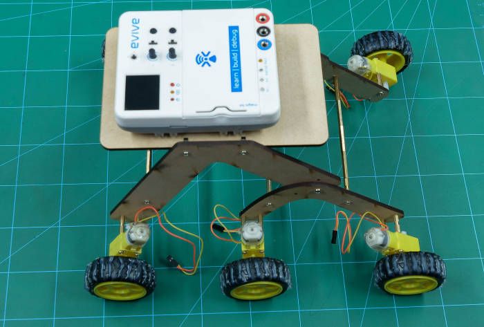 How To Make A Mars Roverrocker Bogie Robot Stair Climbing