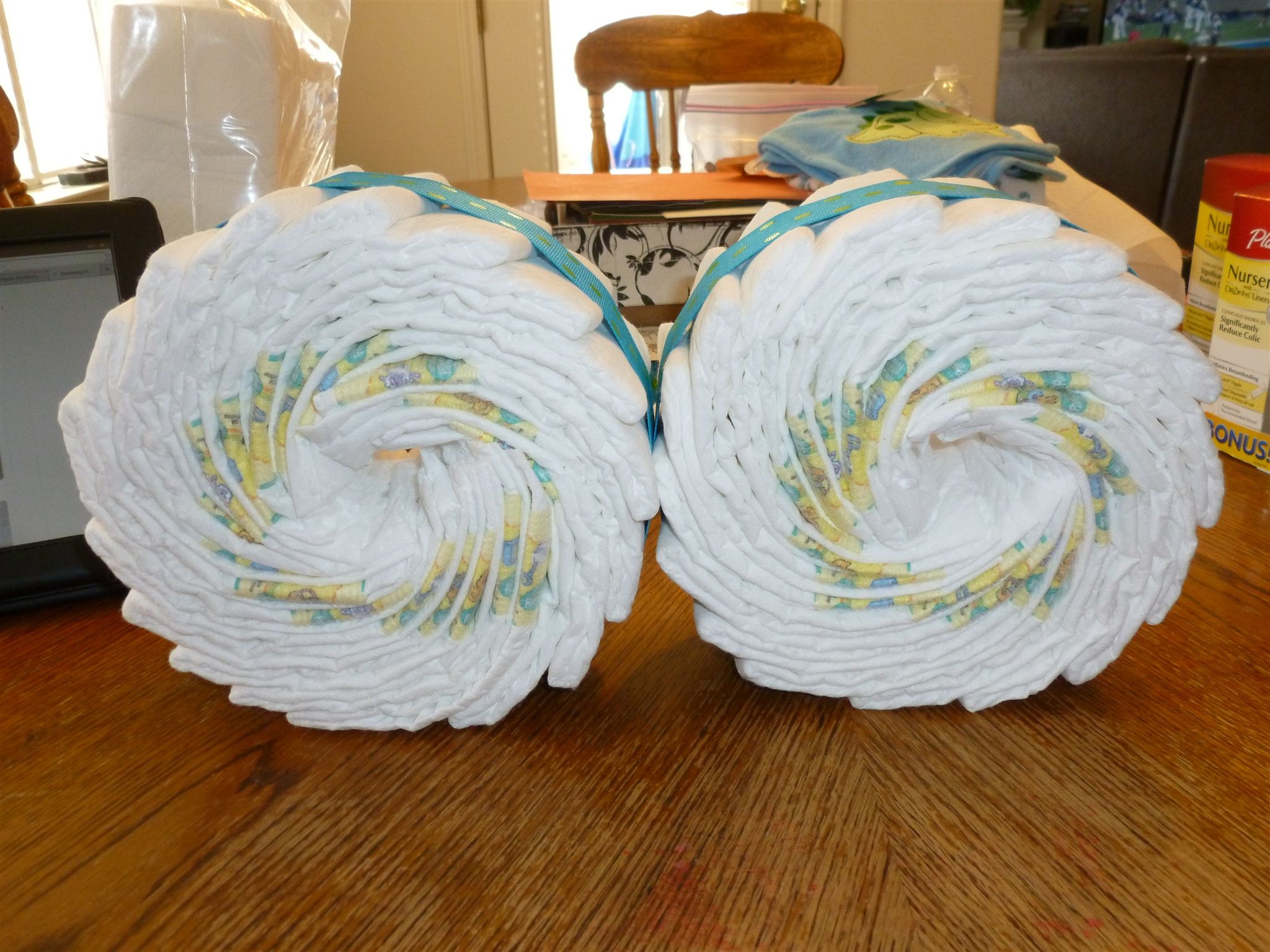 How to Make a Diaper Motorcycle Baby Shower Show Stopper : 10 Steps ...