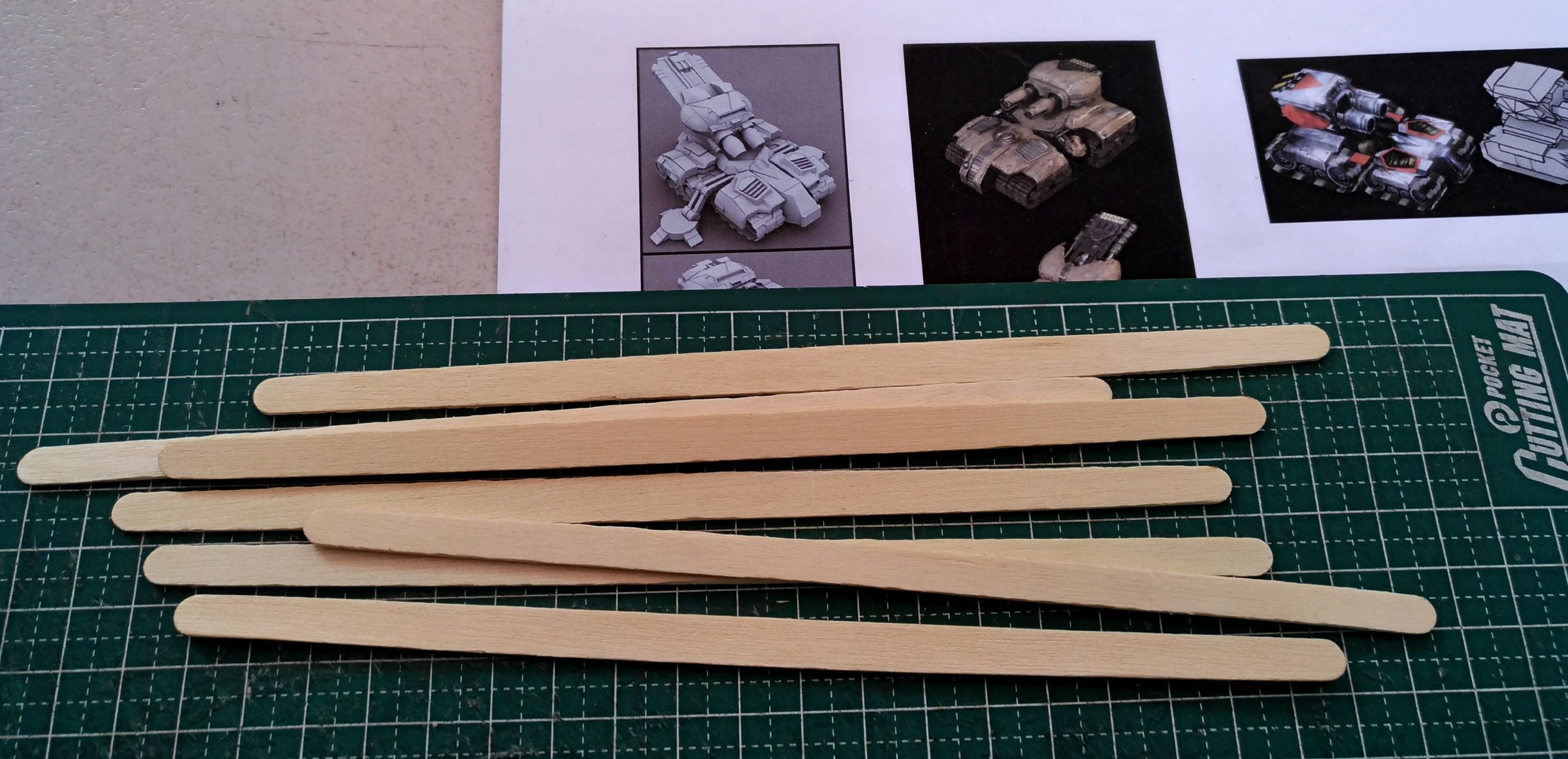 Starcraft 1 Terran Siege Tank Mini Popsicle Stick Model : 5 Steps (with ...