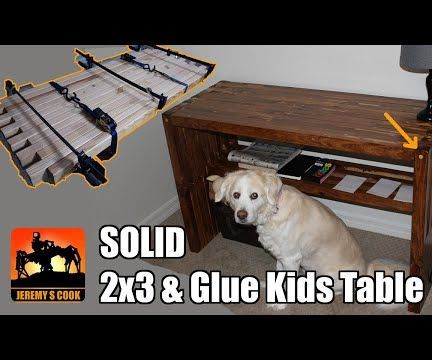 SOLID Kids Table With 2x3s and Glue : 8 Steps - Instructables