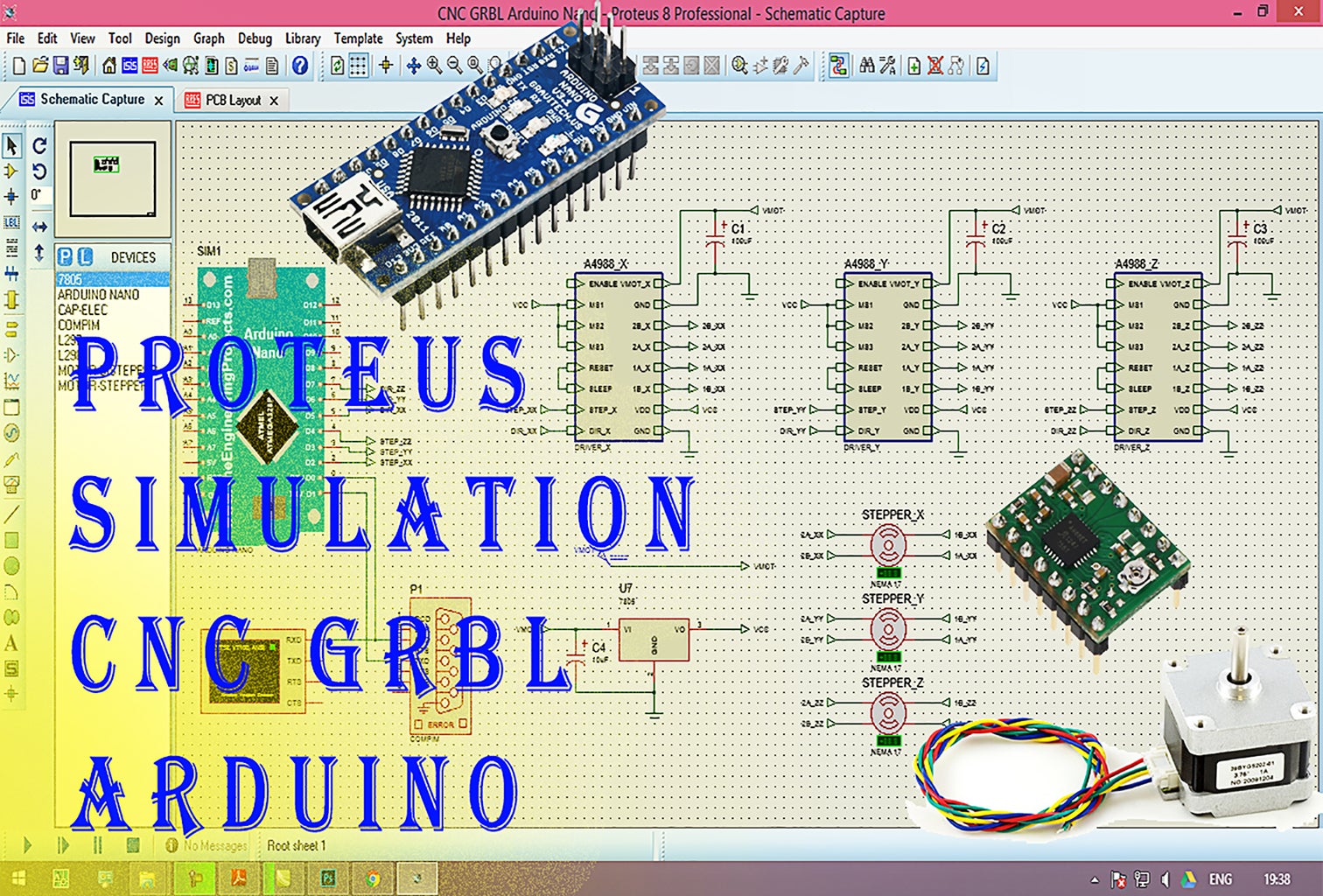 Proteus Simulation Cnc Grbl Arduino Instructables
