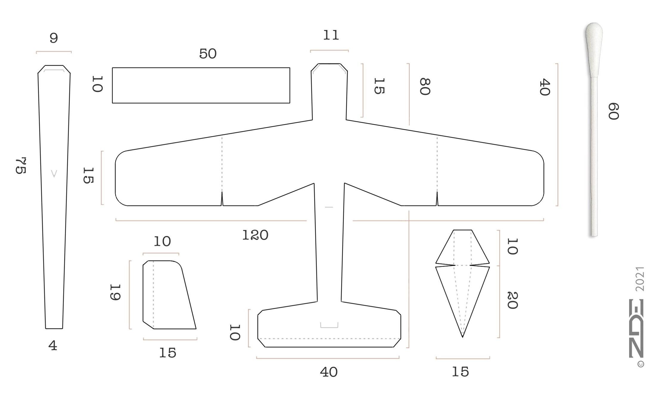 Cotton Swab Card Stock Micro Gliders : 9 Steps (with Pictures ...