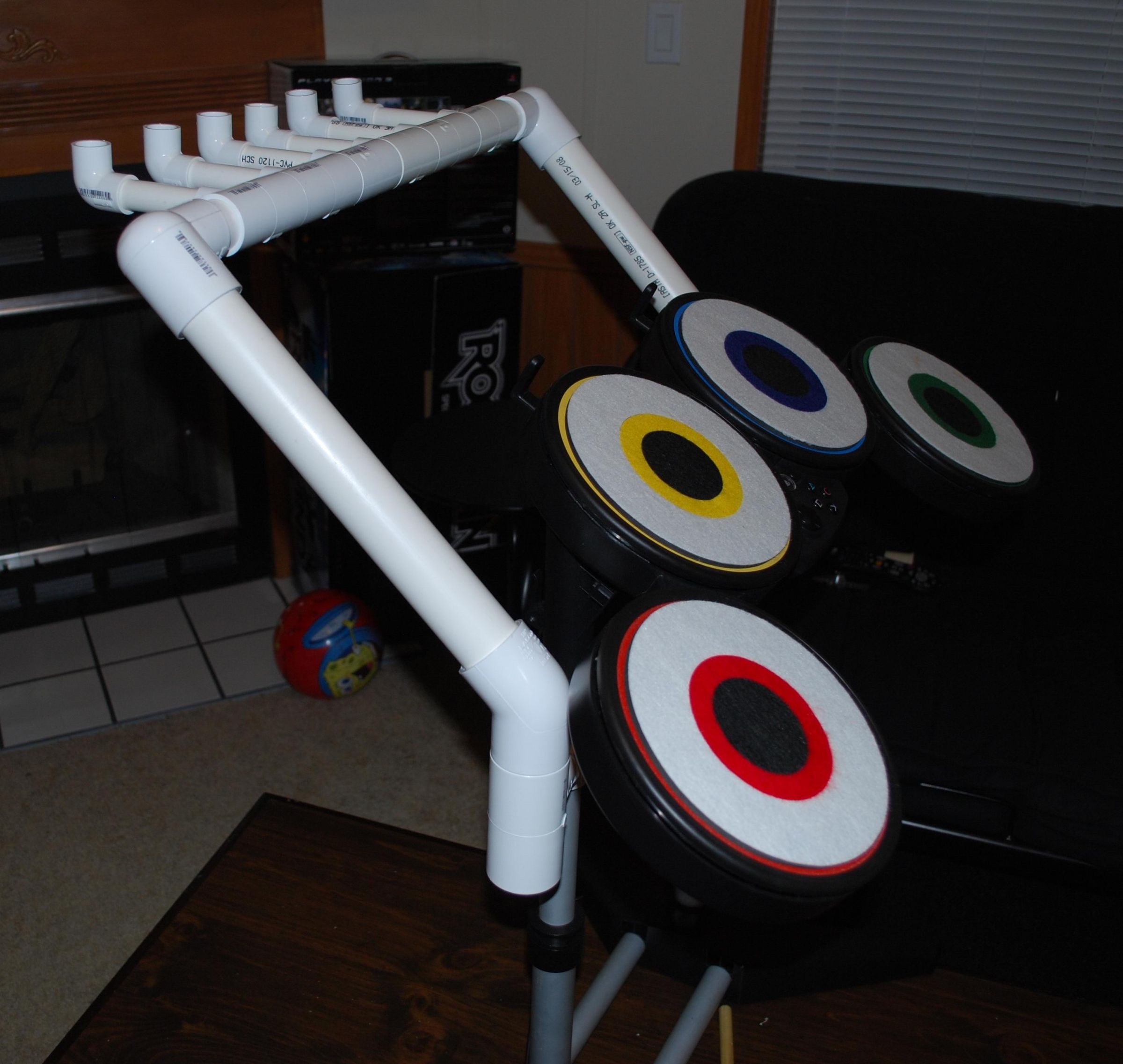 Rock Band Guitar Stand With Optional Built in Drum Supports : 16 Steps ...