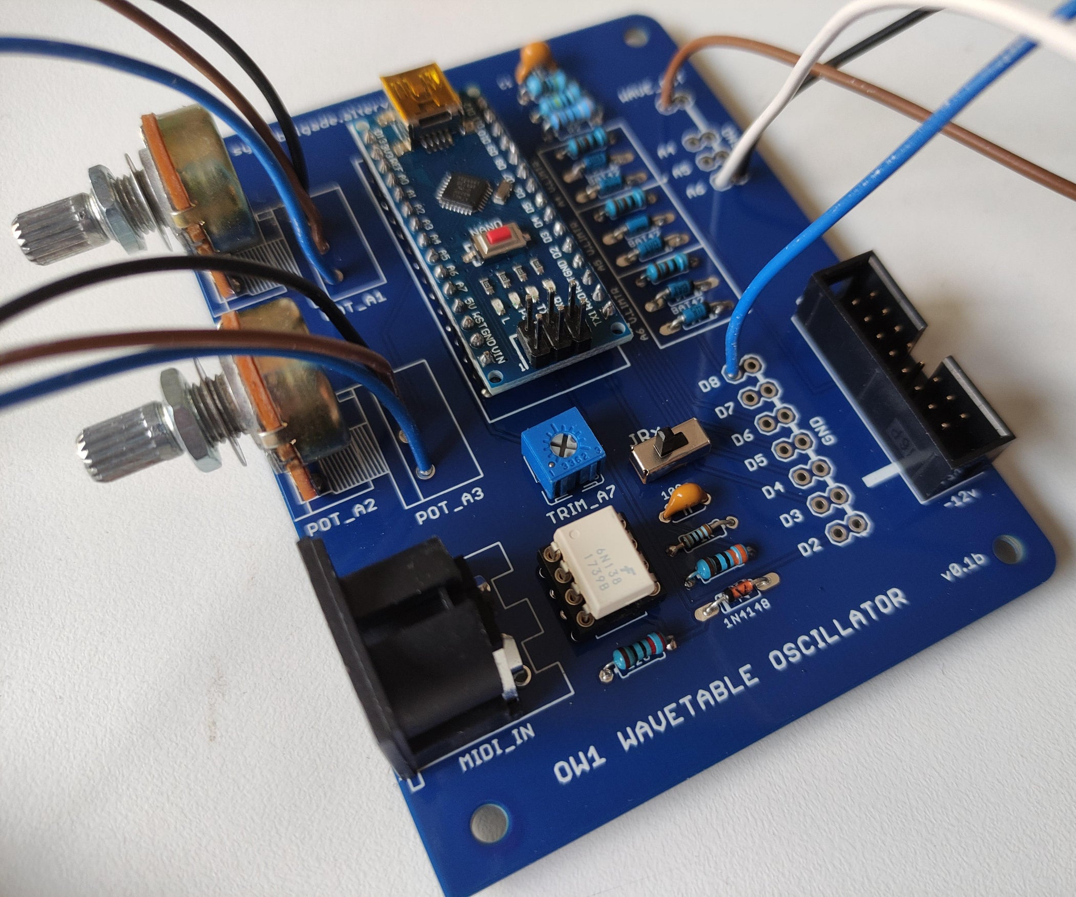Arduino Voltage Controlled Wavetable Oscillator 6 Steps Instructables
