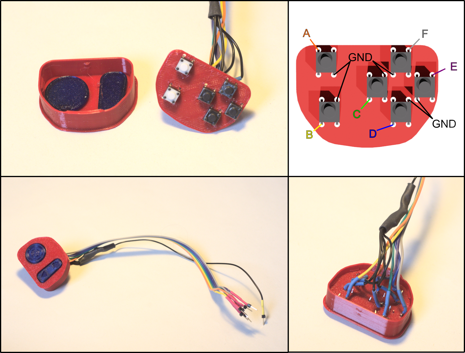 3D Printed USB Flight Controller / Joystick With Four Axes : 12 Steps ...