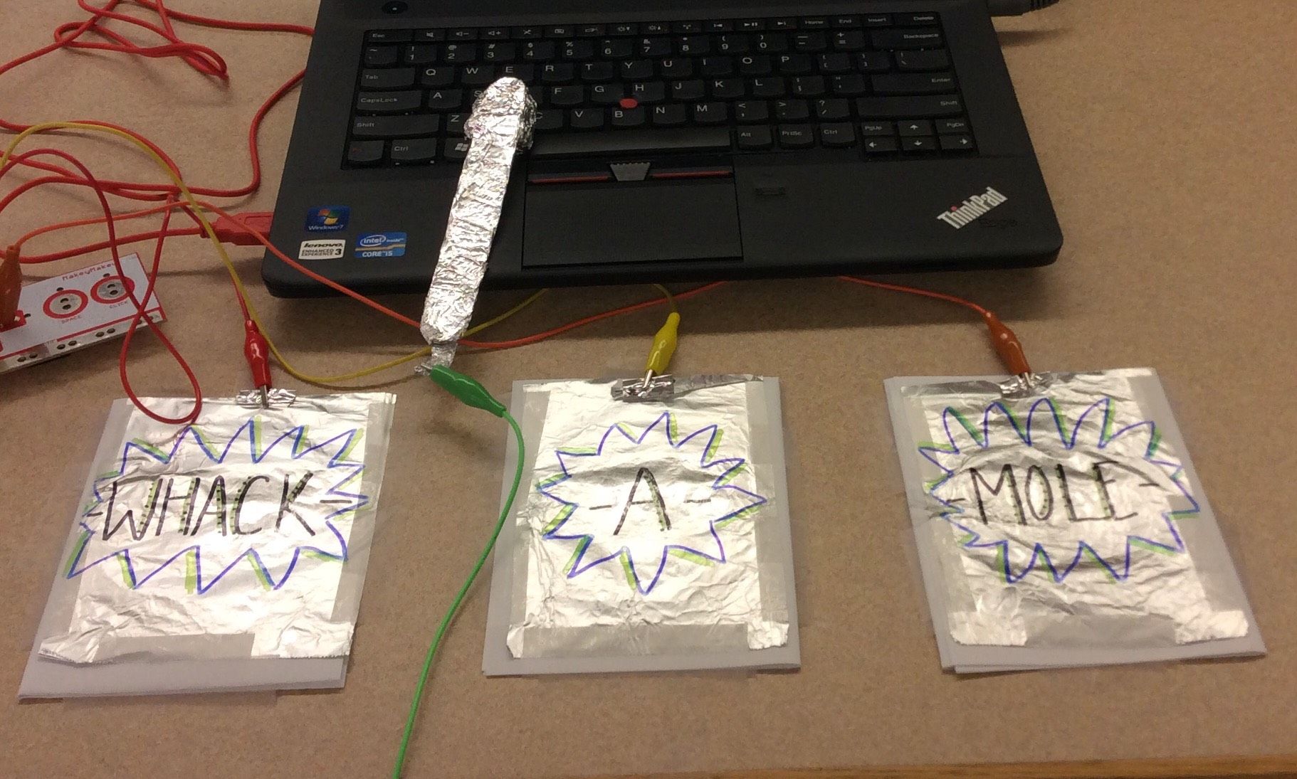 Whack-a-mole Game With Makey Makey/Scratch Programming : 4 Steps ...
