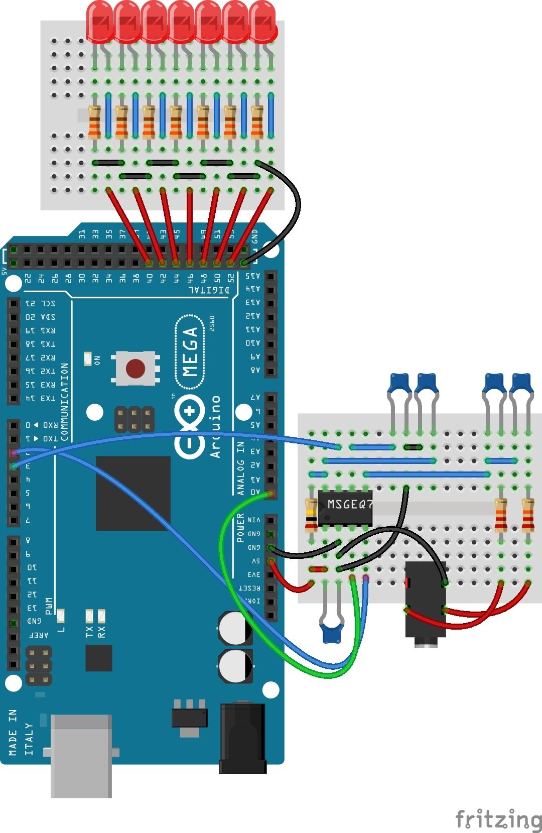 Dancing Fountain: Arduino With MSGEQ7 Spectrum Analyzer : 8 Steps ...