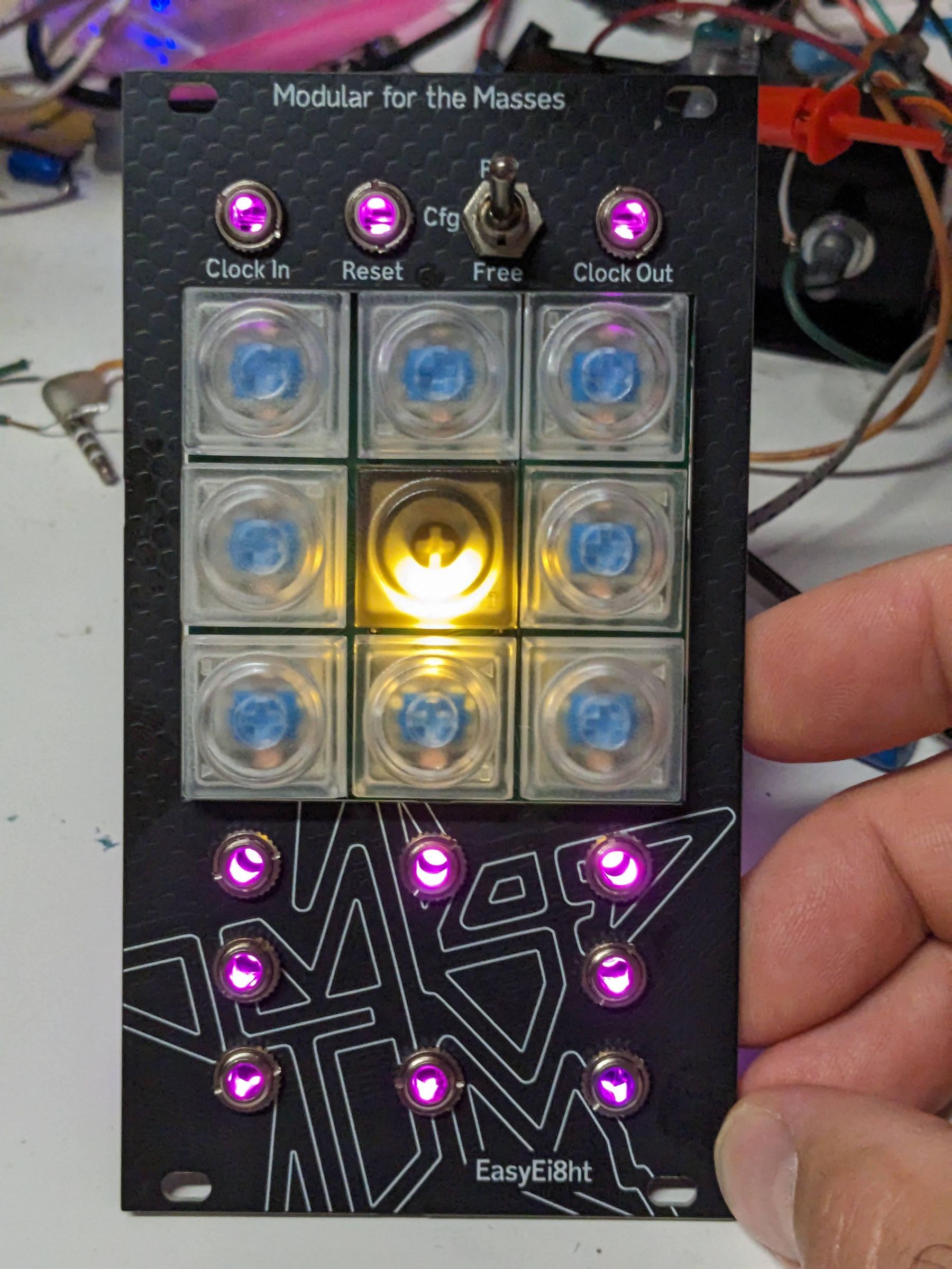 EasyEi8ht Performance Trigger Sequencer Eurorack Module : 13 Steps (with Pictures) - Instructables